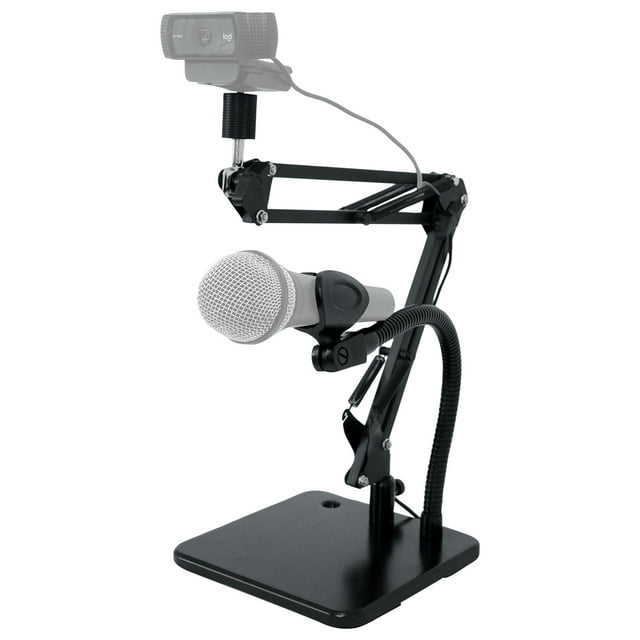Rockville iSTAND 85 Dual Desktop Boom Arm + Gooseneck for Webcam and ...