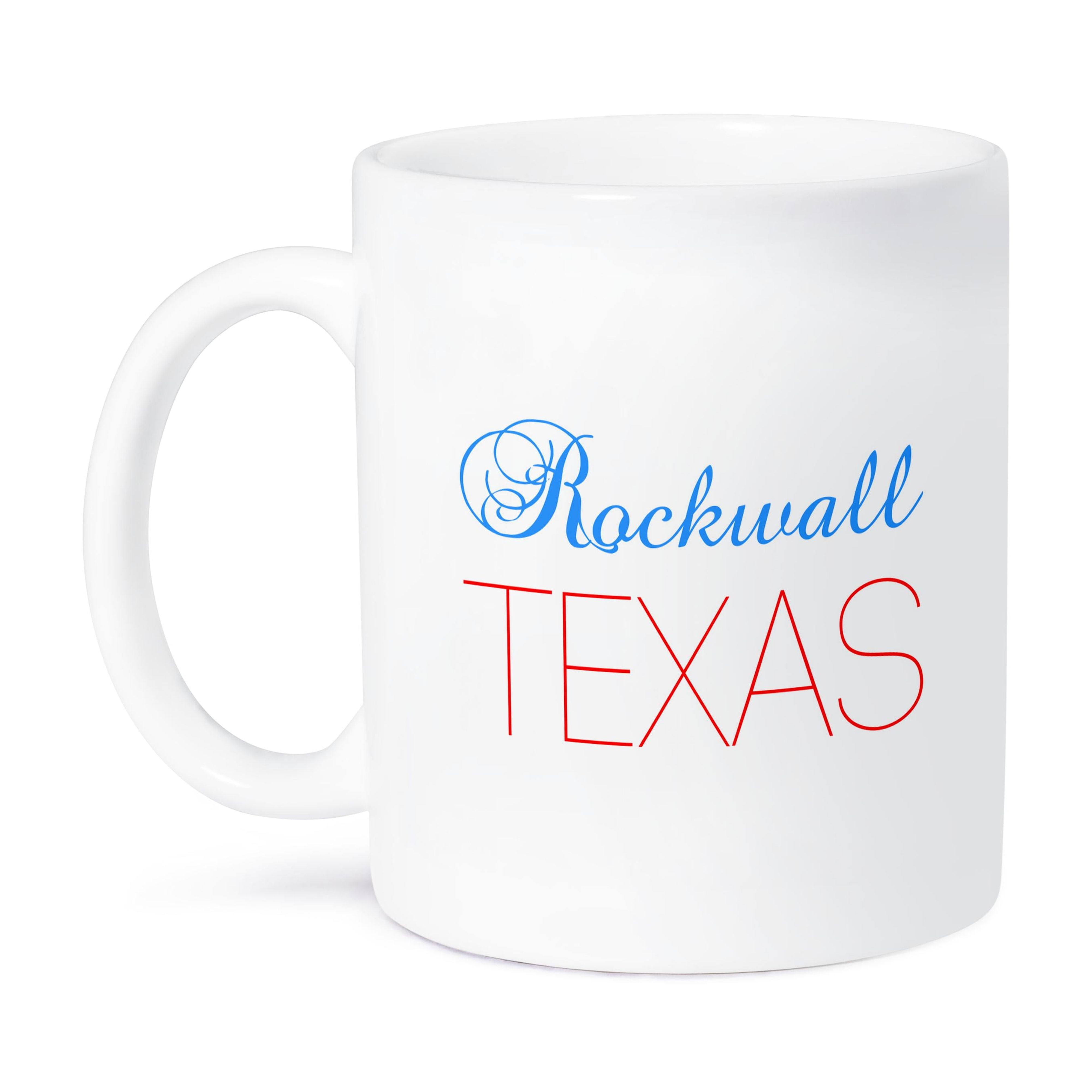 3dRose, Rockwall, Texas, red, blue text. Patriotic home town design ...