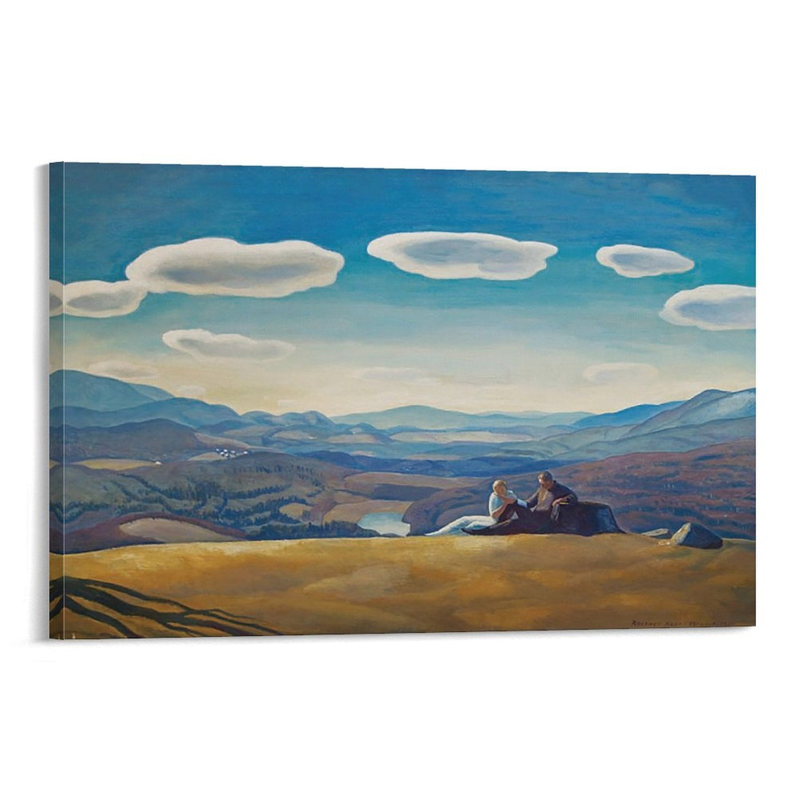 Rockwell Kent Was An American Painter 《 Nirvana》Abstract Oil Painting ...