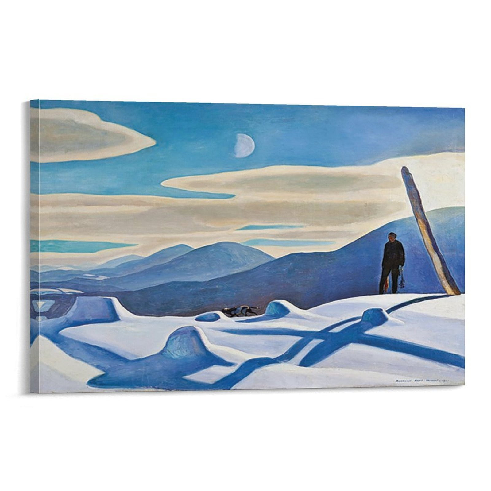 Rockwell Kent Was An American Painter 《 The Trapper》Abstract Oil ...
