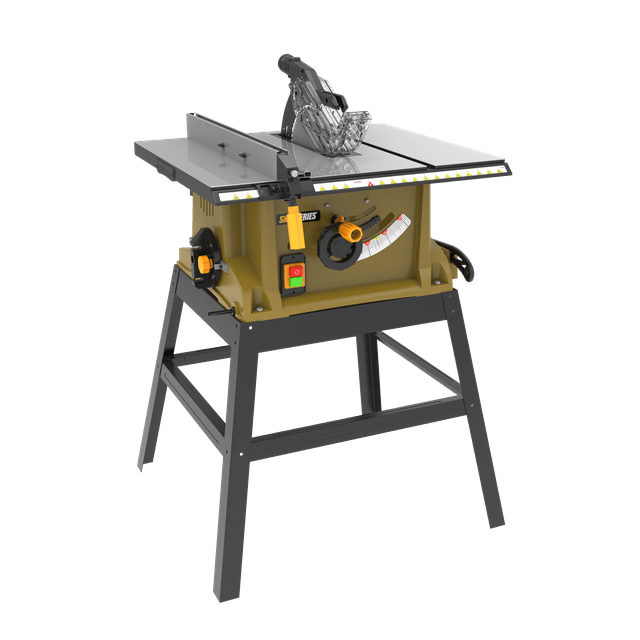 "Rockwell ShopSeries 10"" Portable Benchtop Table Saw with Stand, 15 A ...