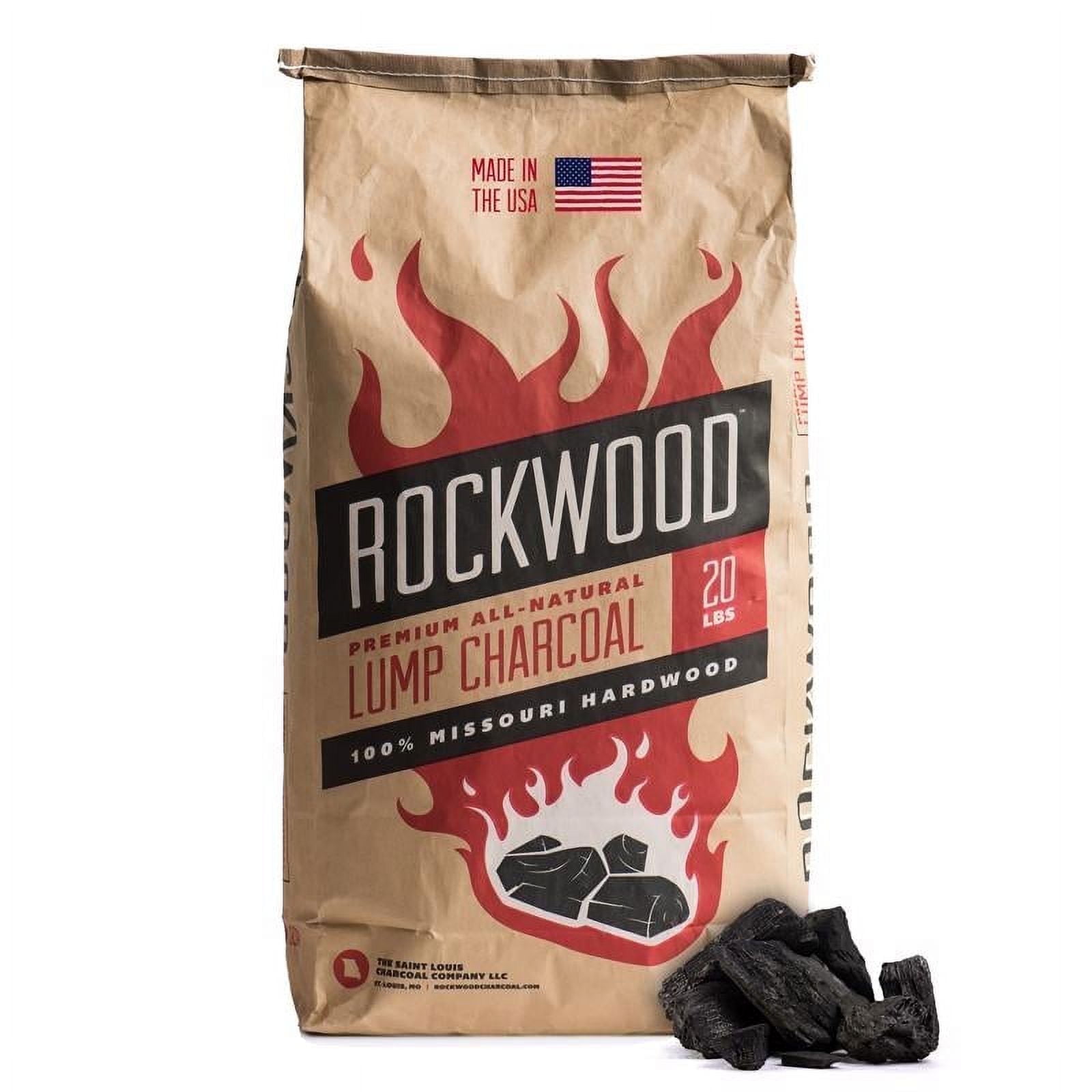 Rockwood Natural Lump Charcoal – Premium Oak, Hickory & Cherry Hardwood ...