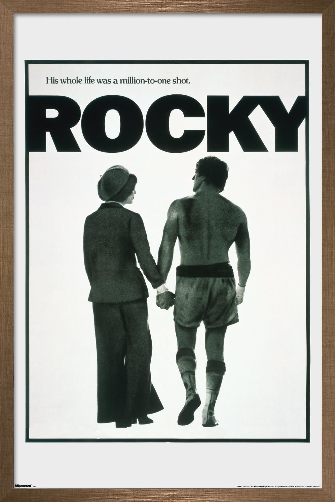 Rocky (1976) - Key Art Wall Poster, 22.375" x 34" Framed - Walmart.com