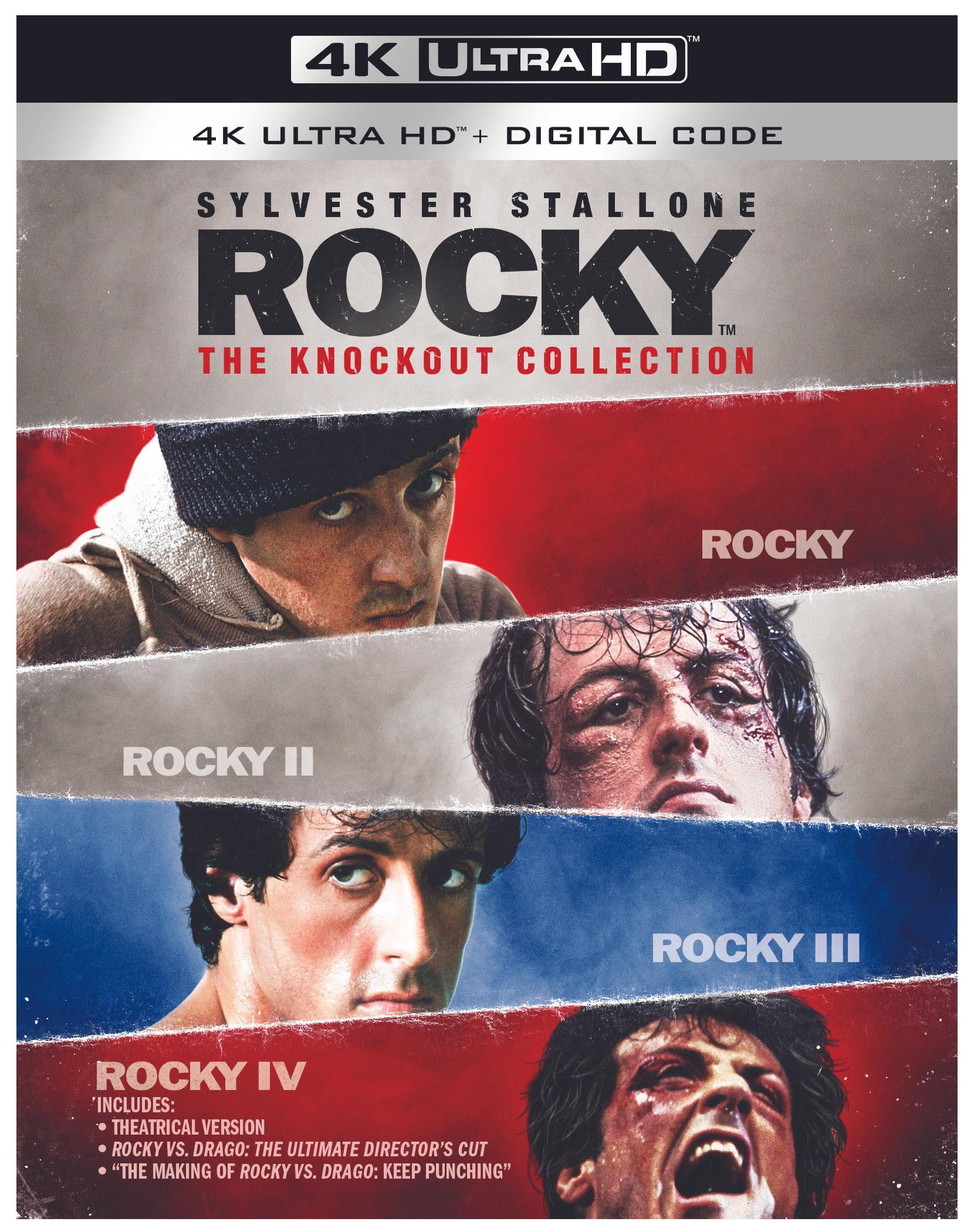 Rocky 4-Film I-IV Collection (Rocky/Rocky II/Rocky III/ Rocky IV) (4K Ultra HD) - Walmart.com
