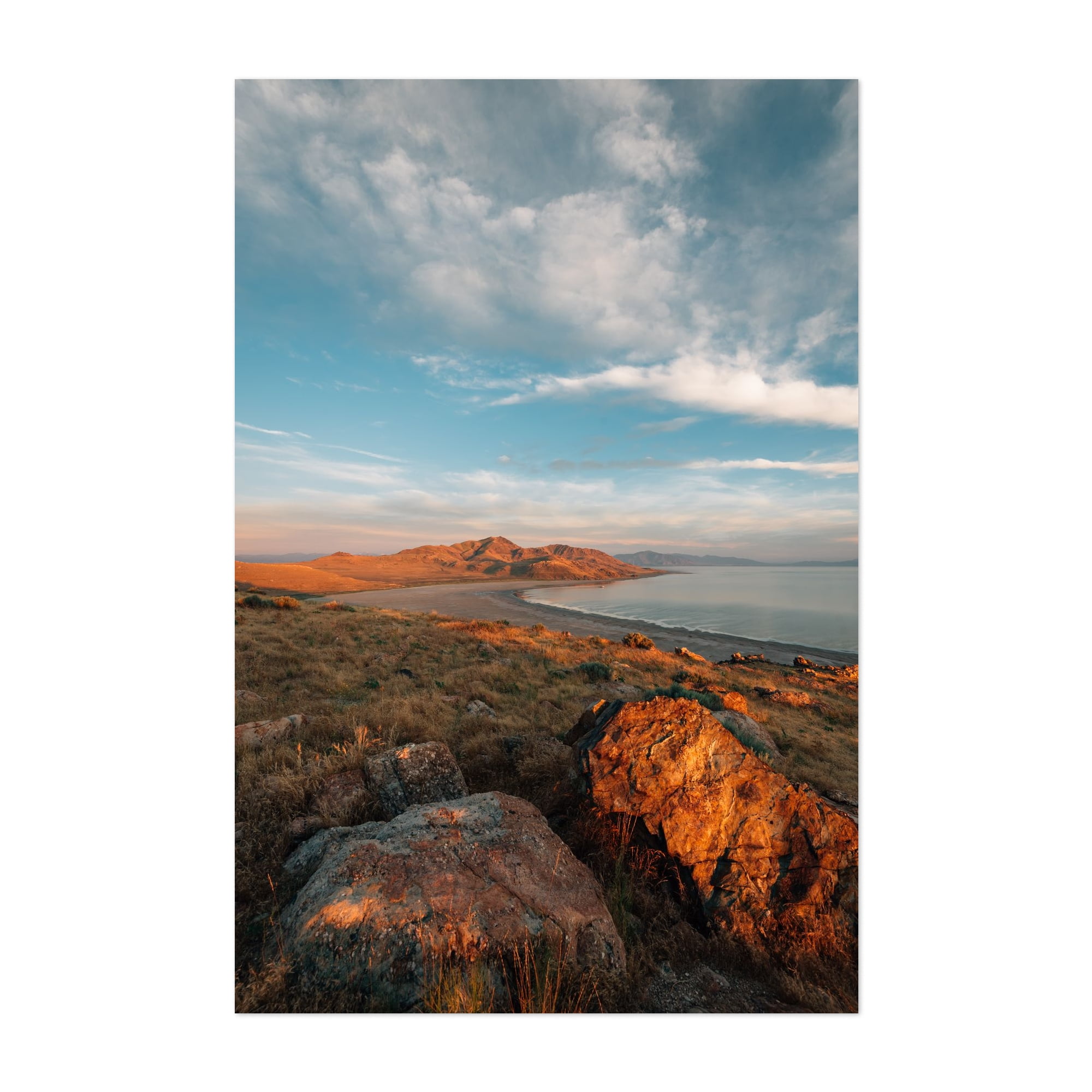 Rocky Antelope Island 02 - Utah Photography Unframed Wall Art Print 12 ...
