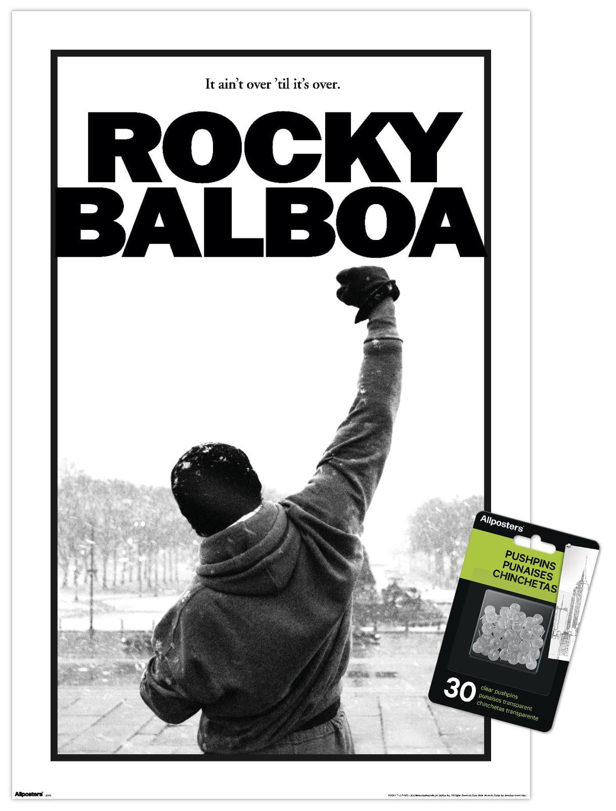 Rocky Balboa (2006) - One Sheet Wall Poster with Push Pins, 14.725" x ...