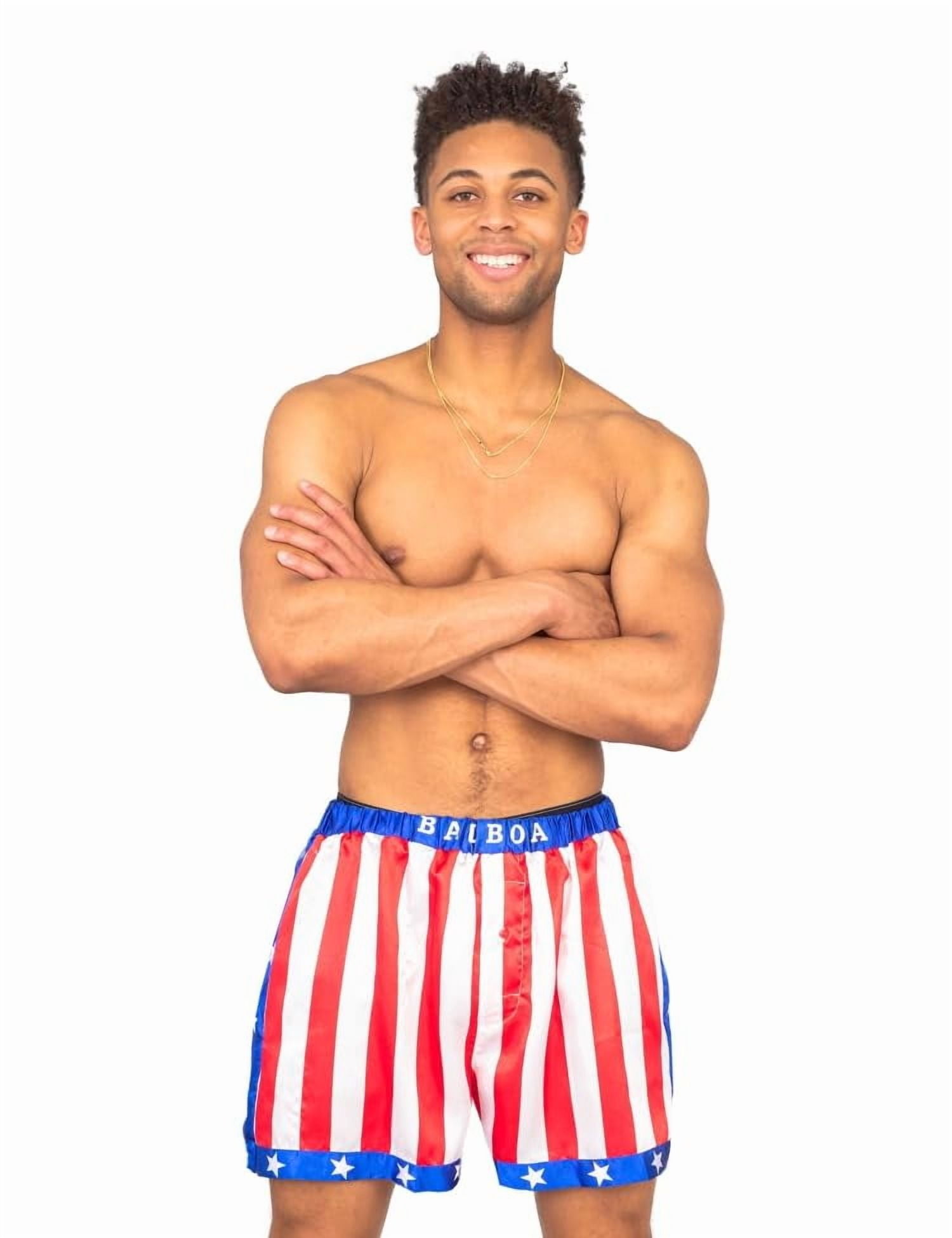 USA Rocky Balboa Apollo Movie Boxing American Flag Shorts - Walmart.com