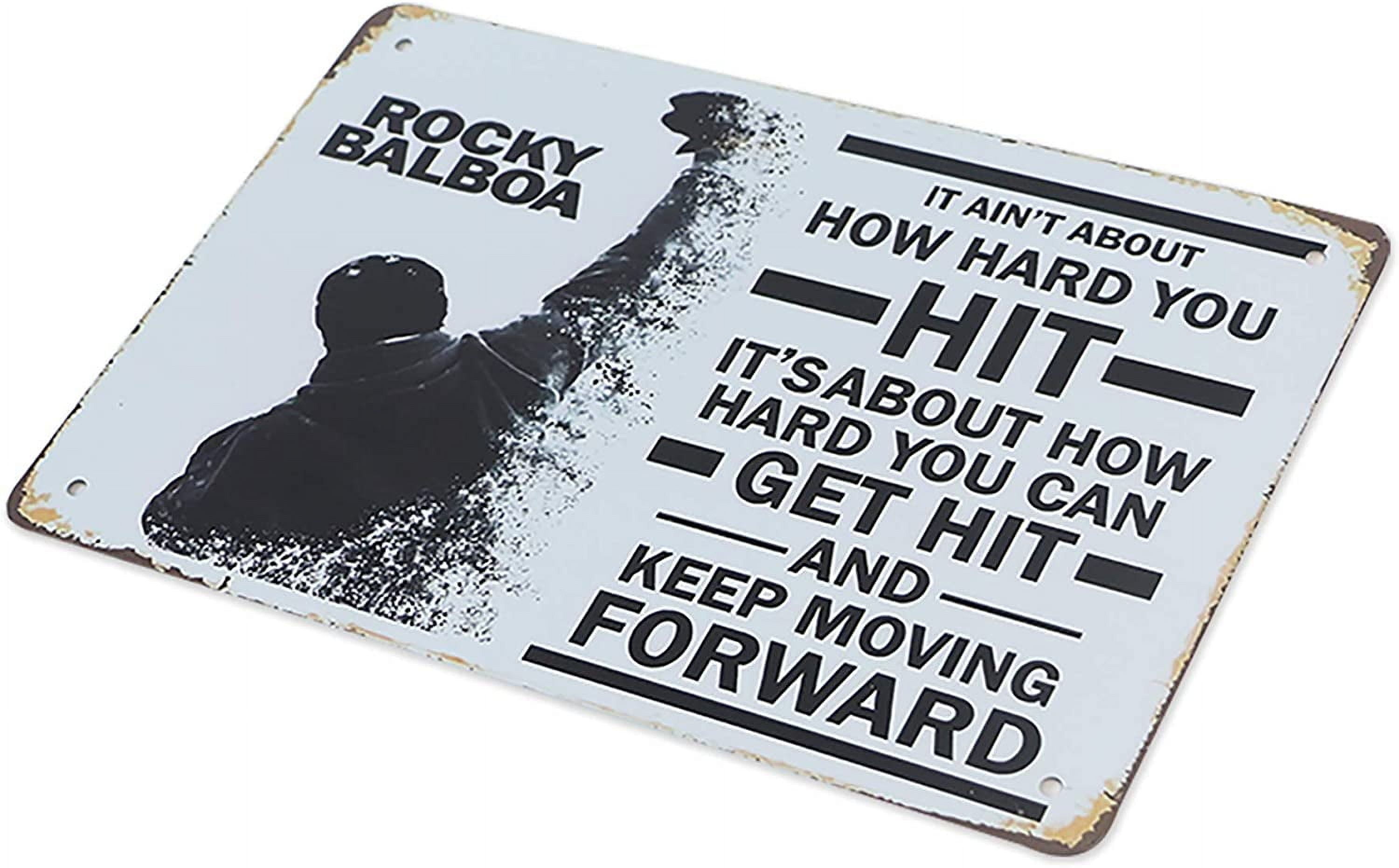 Rocky Balboa Boxing Bar Man Cave Tin Sign Vintage Retro Signs 8x12IN ...