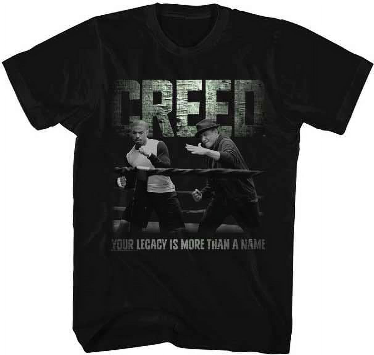 Rocky Balboa CREED Embrace Legacy Tee in 100% Black Cotton Sizes SM ...