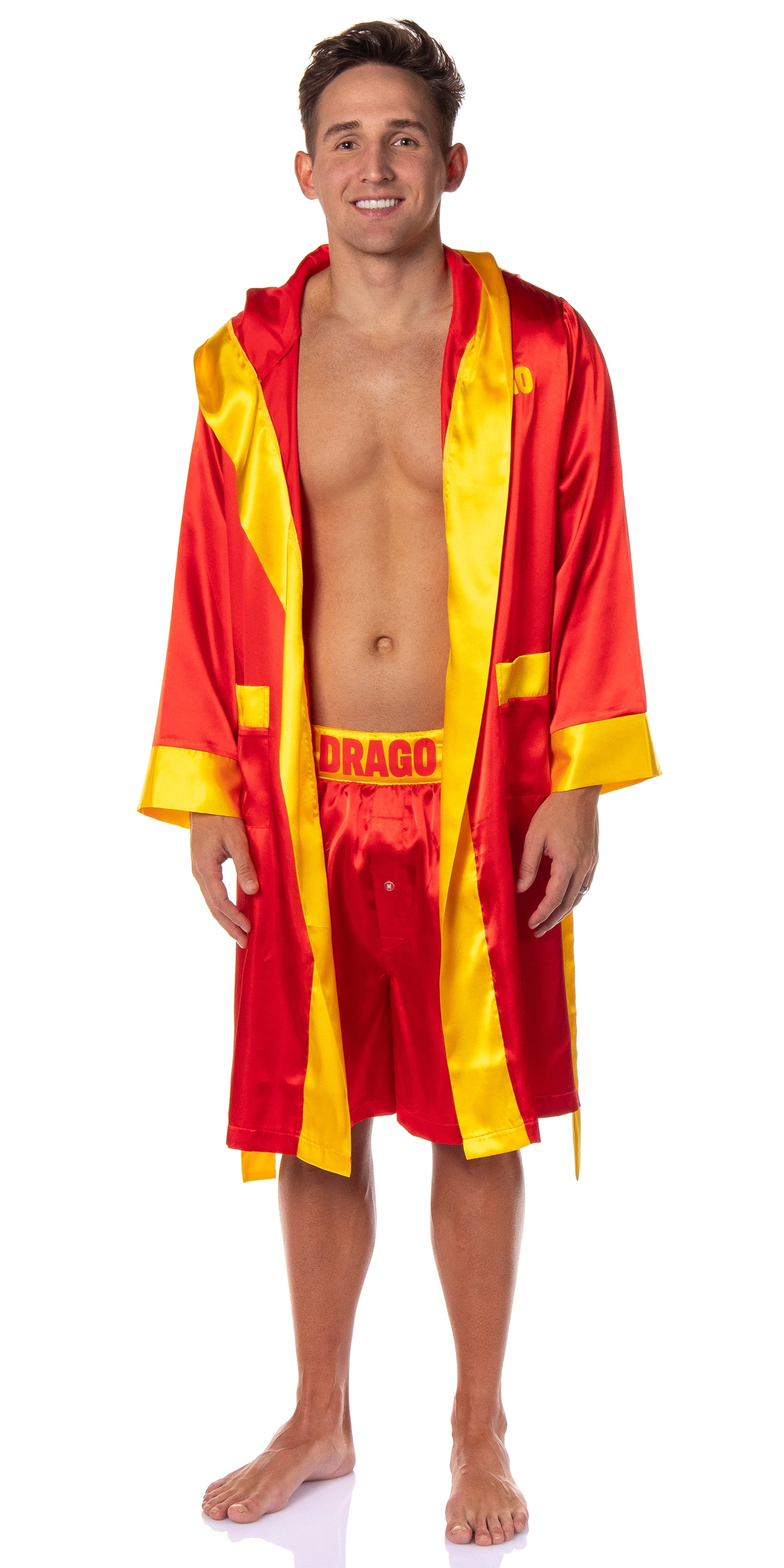 Rocky Balboa Men's Film Movie Character 2PC Satin Robe Short Set ...