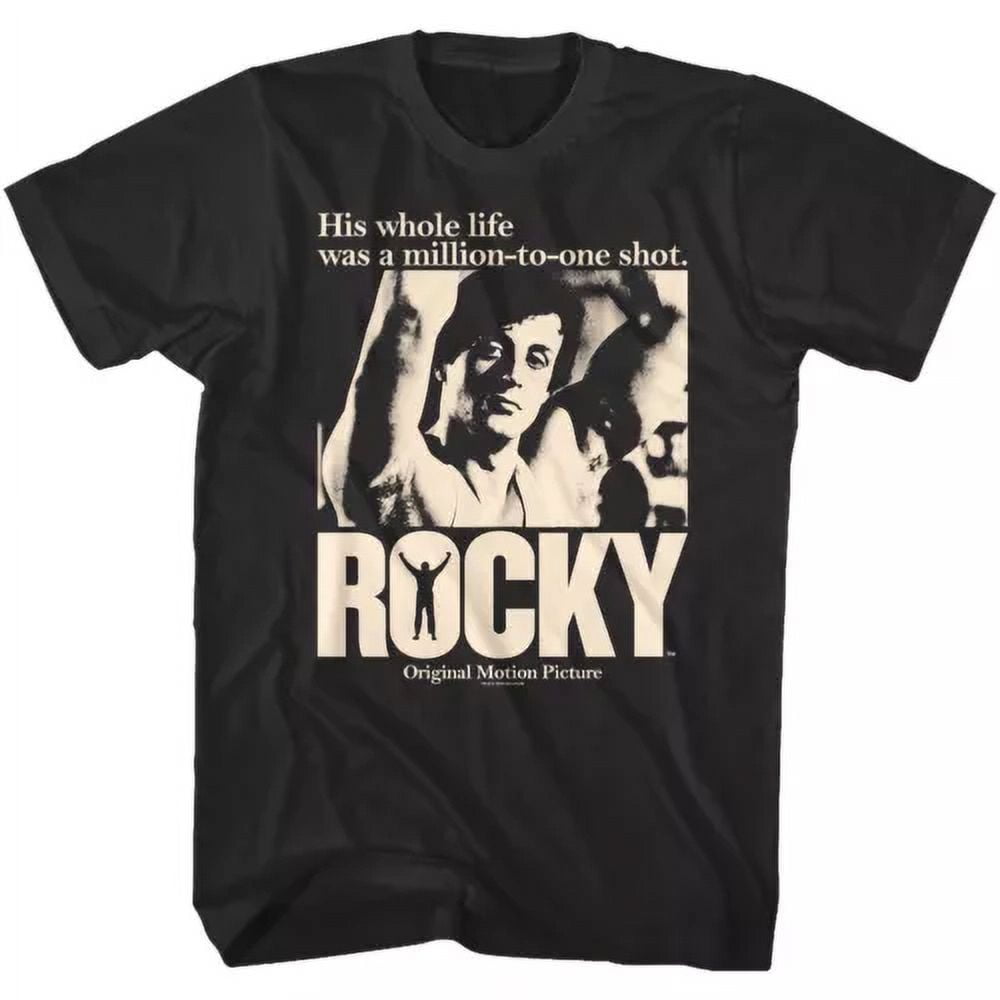 Rocky Balboa Million To One Shot Men'S T-Shirt Boxing Sport Movie Merch ...