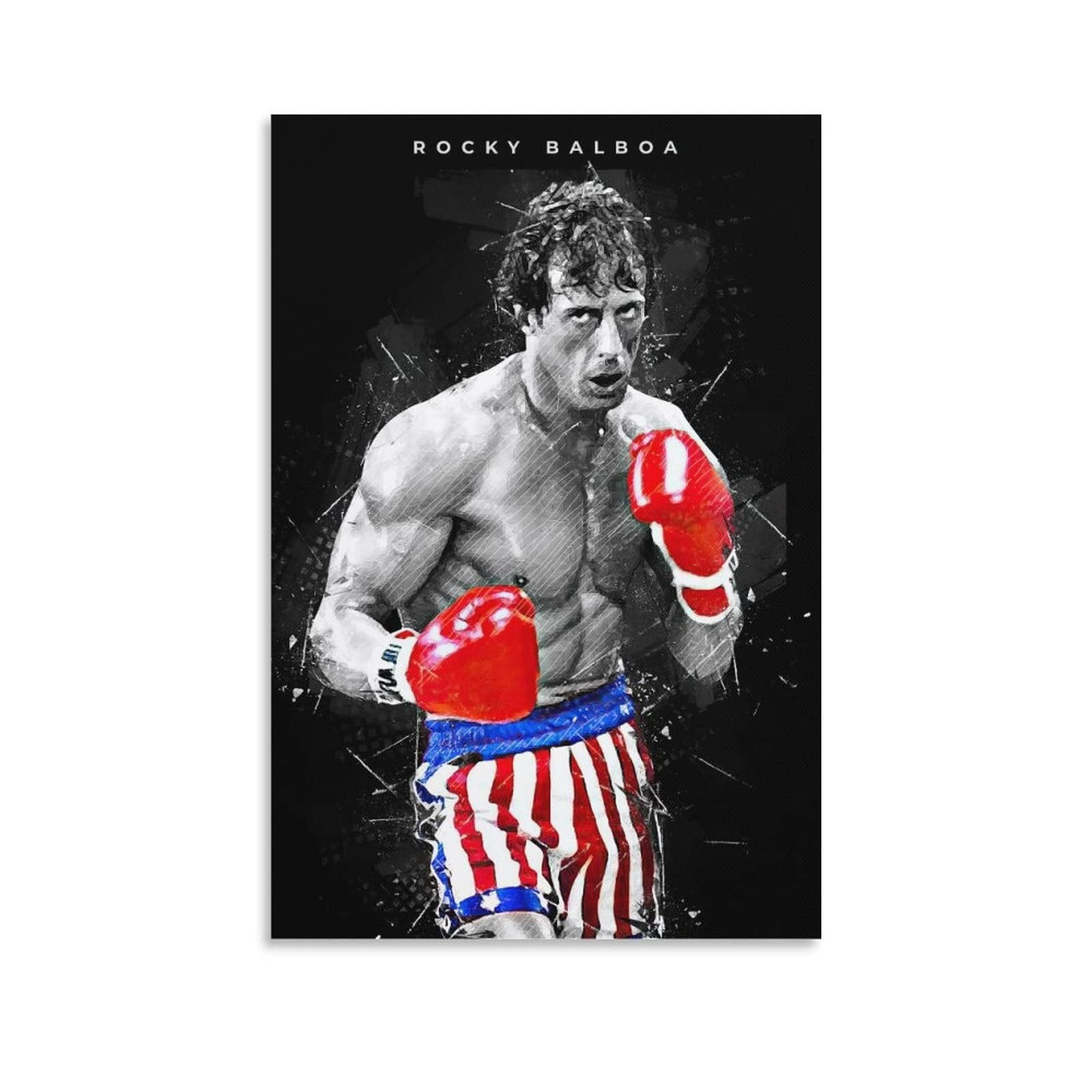 Rocky Balboa Motivational Posters for Boys Bedroom for Walls Canvas Wall Poster Inspirational ...