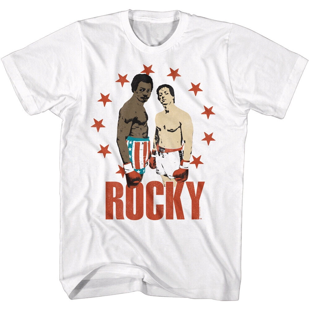 Rocky Balboa T-Shirt Movie Italian Stallion Apollo Creed New White ...