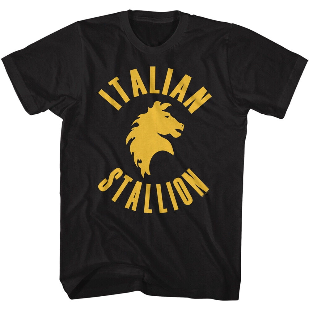 Rocky Balboa T-Shirt Movie Italian Stallion Logo New Black Cotton Merch ...