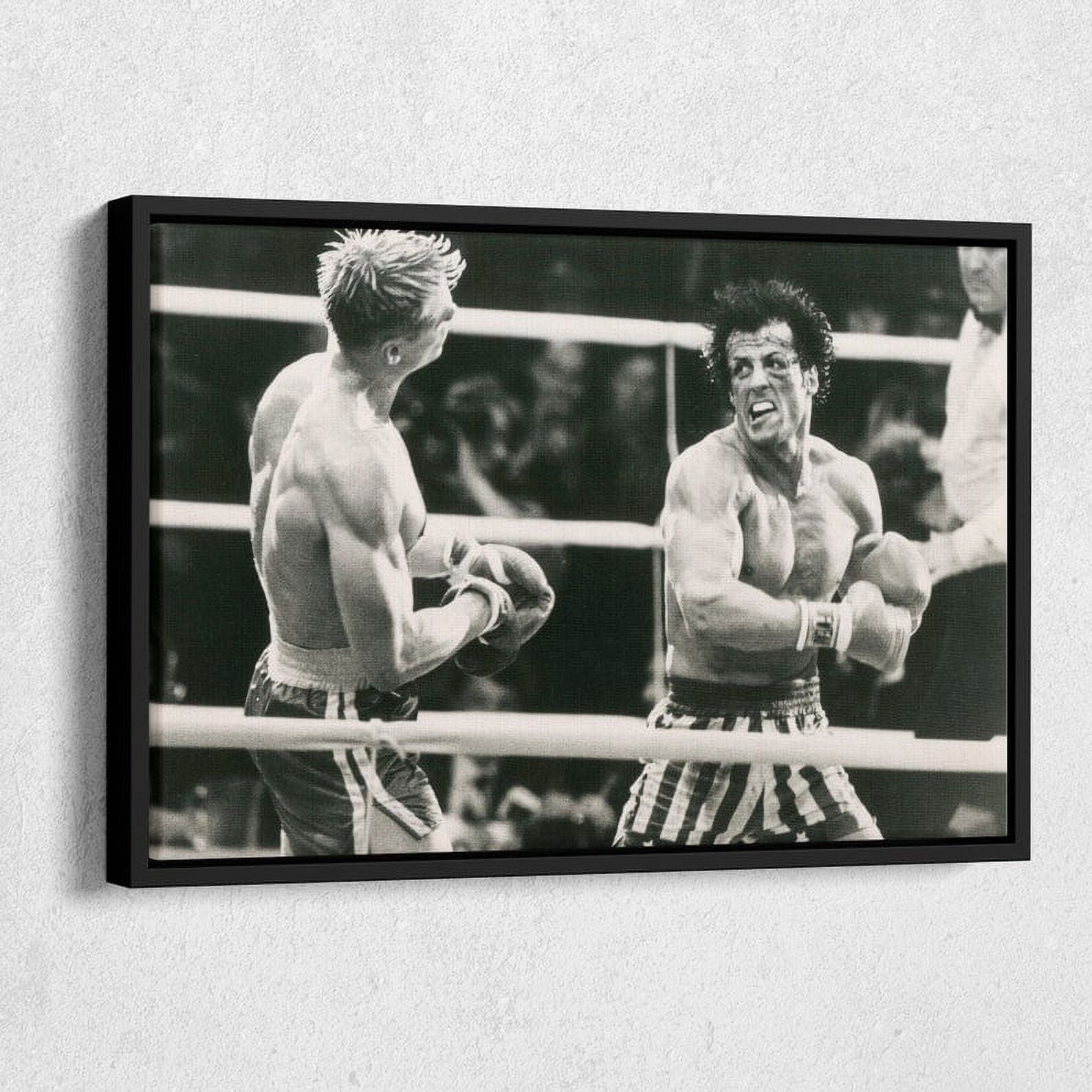 Rocky Balboa vs Ivan Drago Poster Movie Boxing Wall Art Home Decor ...