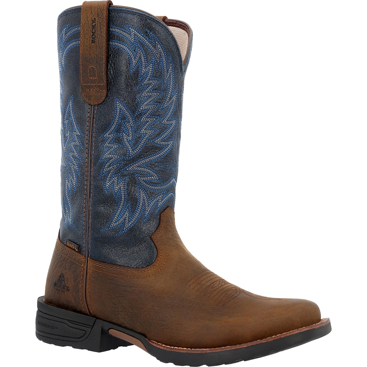 Rocky Bronco 12” Waterproof Western Boot Size 8.5(M) - Walmart.com