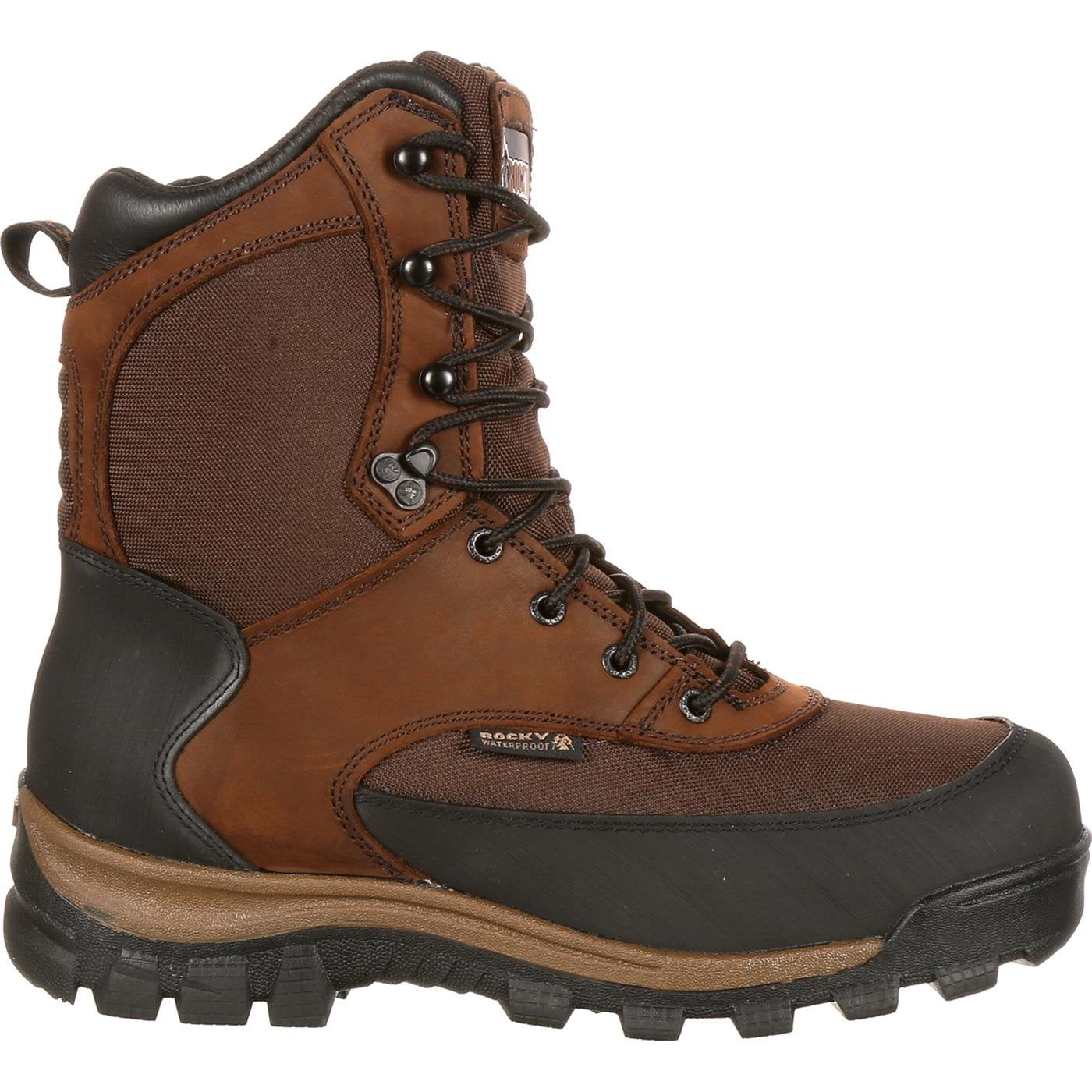 Rocky Core Waterproof 800G Insulated Hunting Work Boot, Full-Grain ...