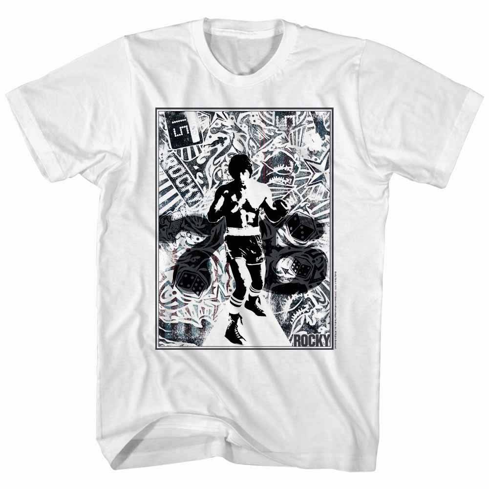 Rocky Graffiti Collage 1976 Men's T Shirt - Walmart.com