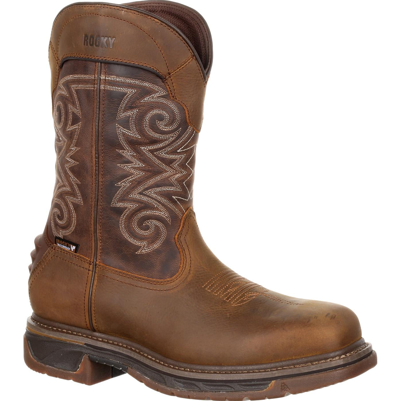 Rocky Iron Skull Composite Toe Waterproof Western Boot - Walmart.com