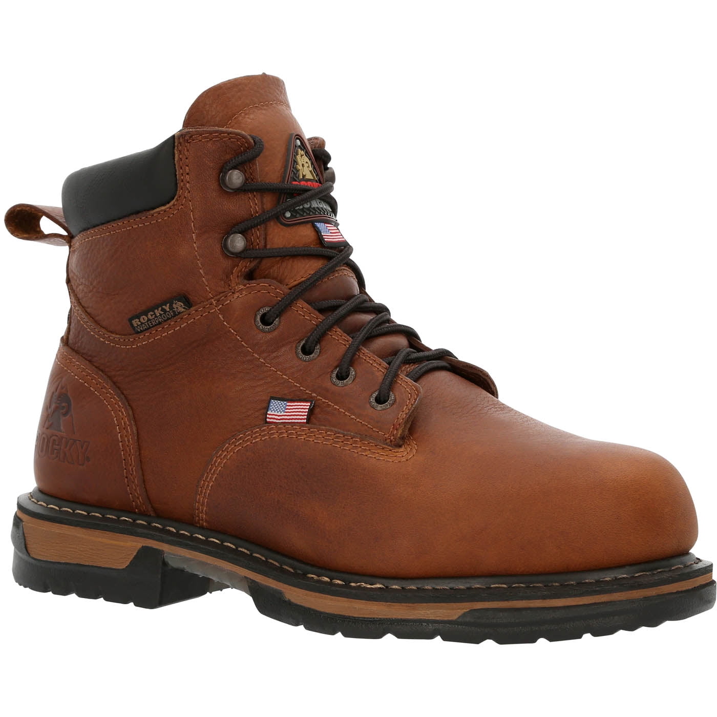 Rocky IronClad Steel Toe Met Guard Waterproof Work Boots - Walmart.com