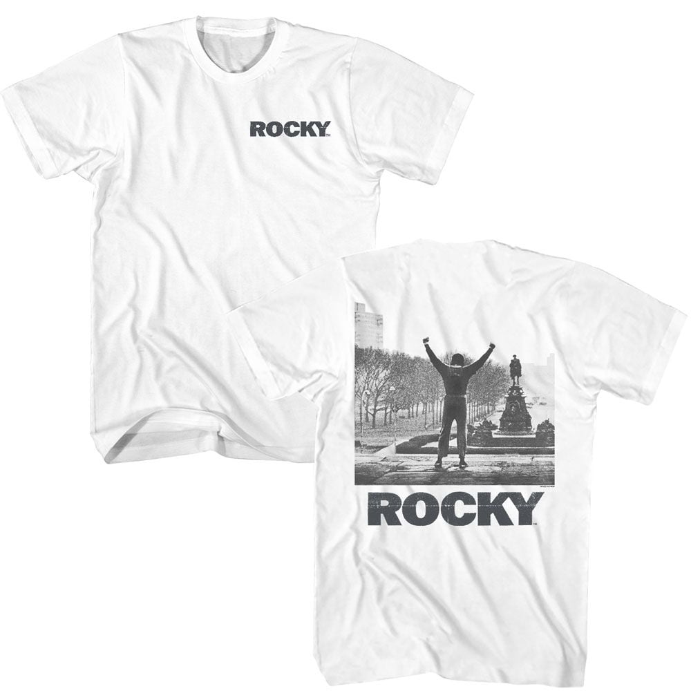 Rocky Logo White T-Shirt - Walmart.com