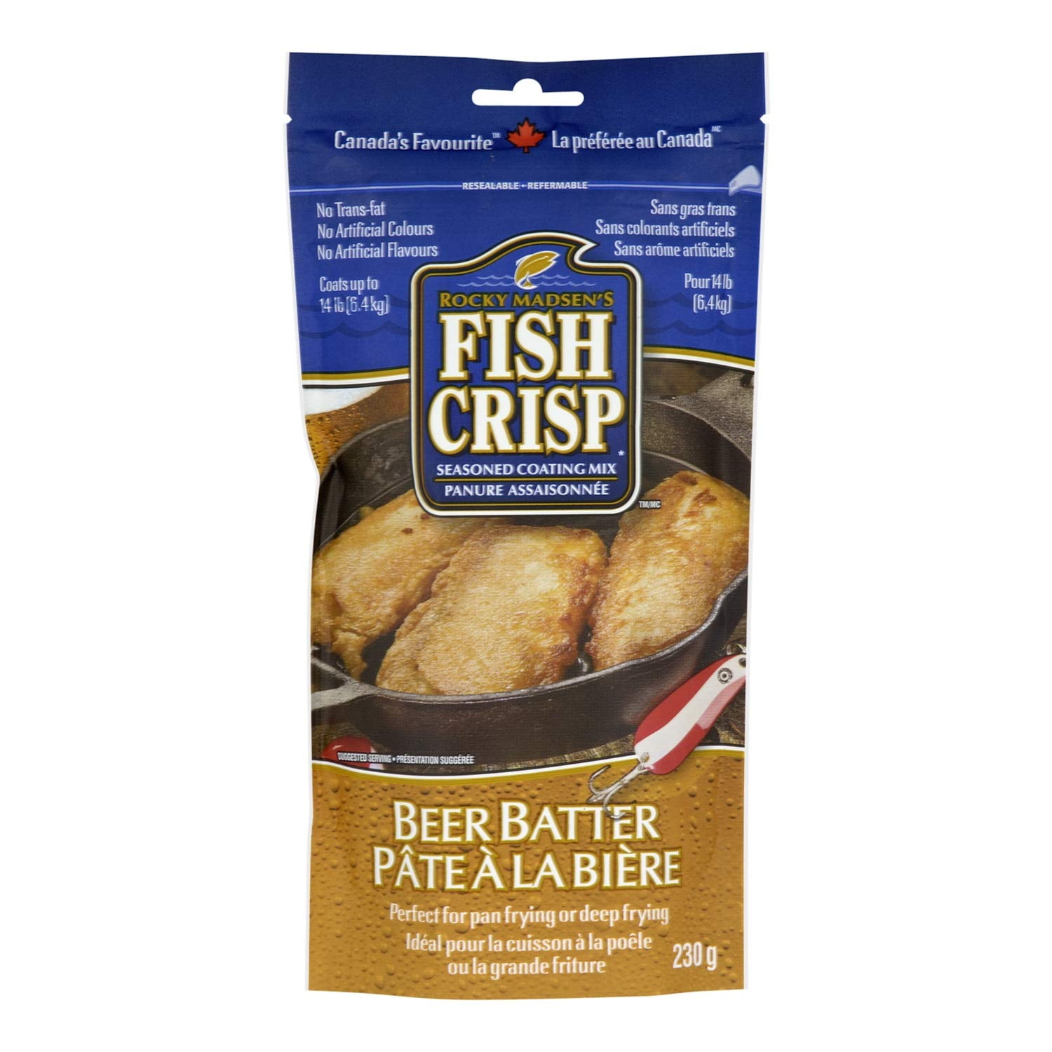 Rocky Madsen's Fish Crisp, Beer Batter Coating, 230g, Lightly Seasoned ...