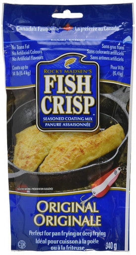 Rocky Madsen's Fish Crisp, Seasoned Coating Mix, Original, 340g/12oz ...