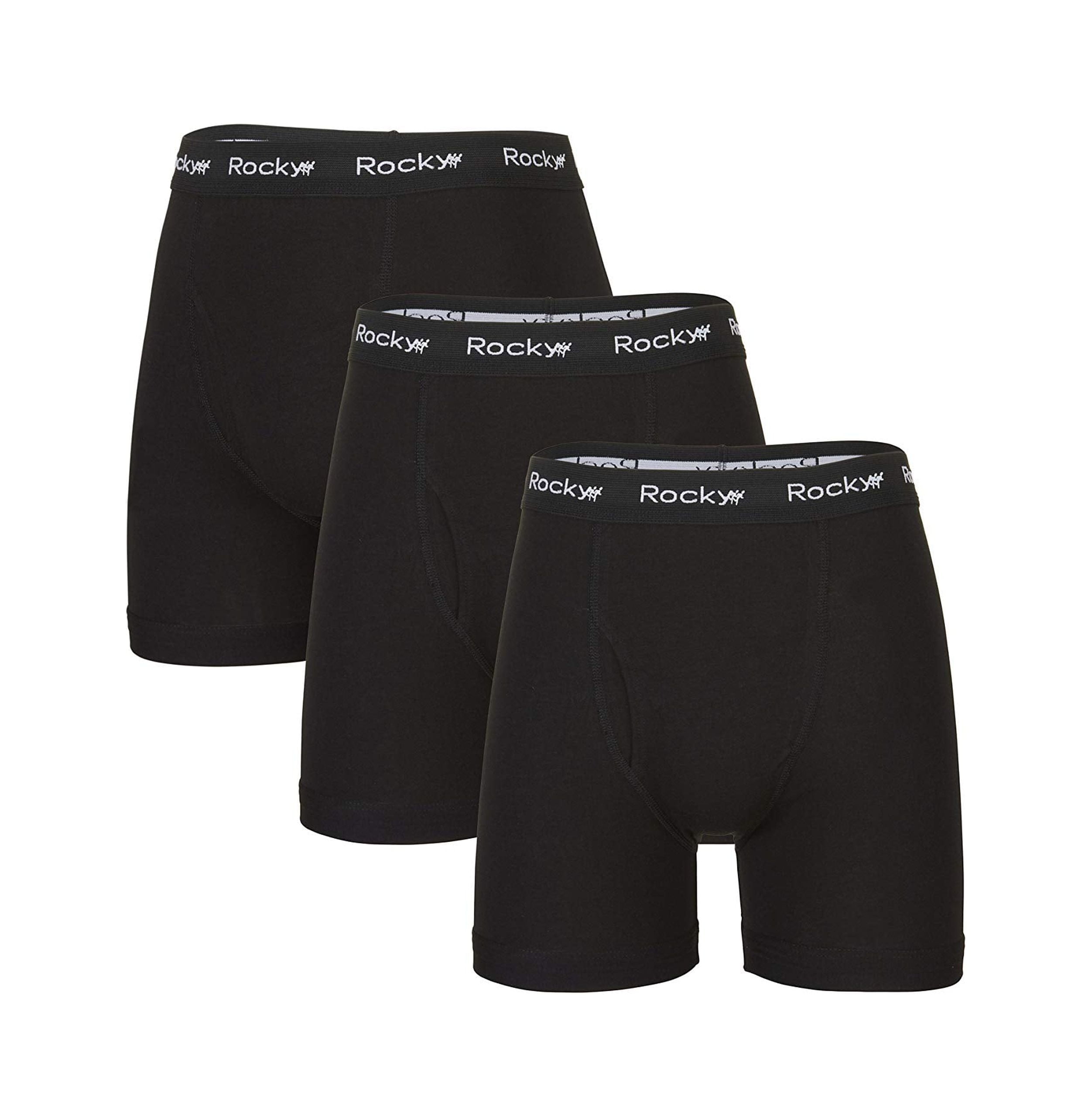 Rocky Men's Boxer Briefs COTTON BREATH-EASY FABRIC® Pouch Underwear 3 ...