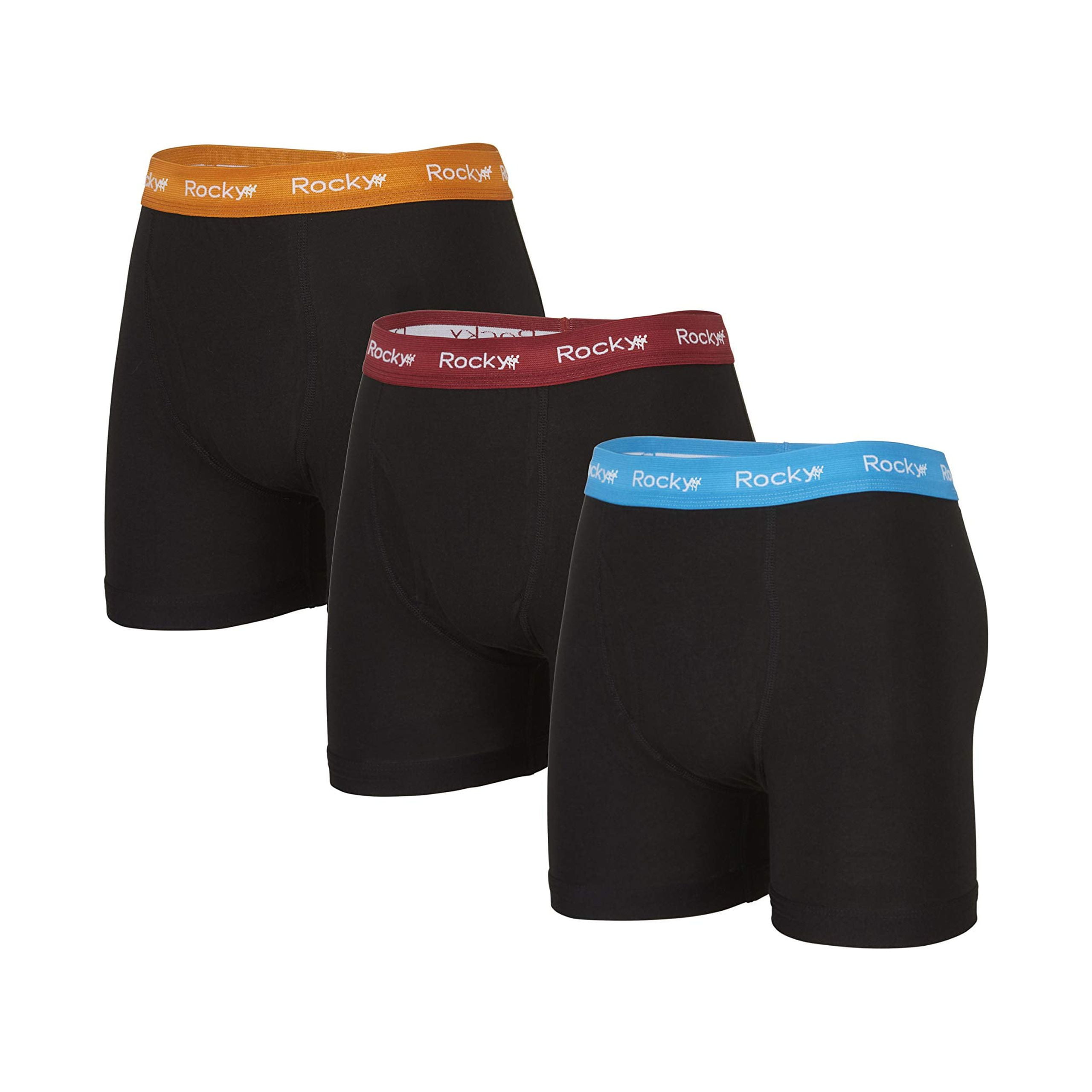 Rocky Men's Boxer Briefs COTTON BREATH-EASY FABRIC® Pouch Underwear 3 ...