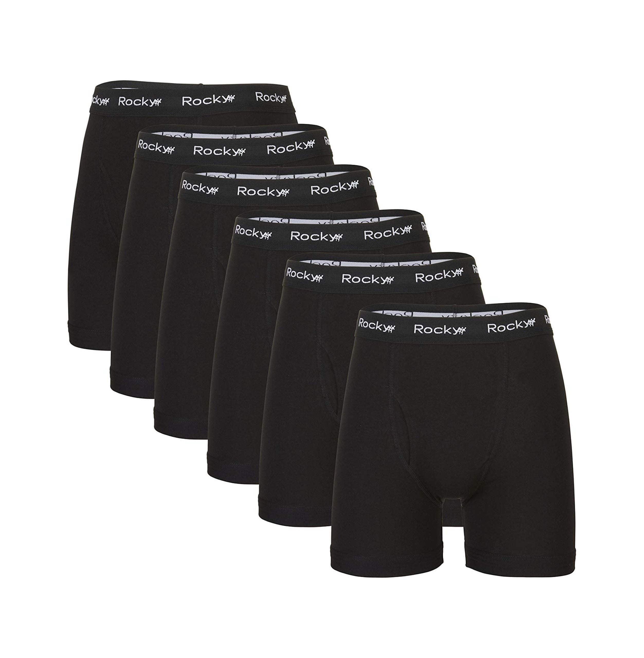Rocky Men's Boxer Briefs COTTON BREATH-EASY FABRIC® Pouch Underwear 6 ...