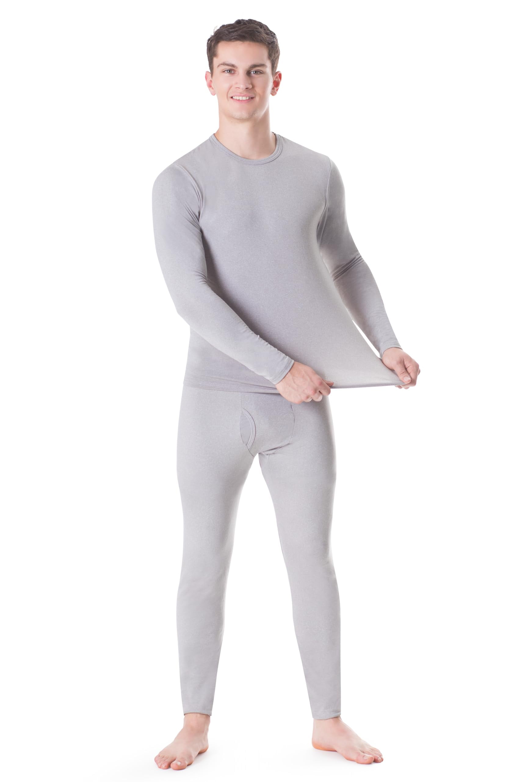 Rocky Men’s Thermal Underwear Set Insulated Top & Bottom Base Layer For ...