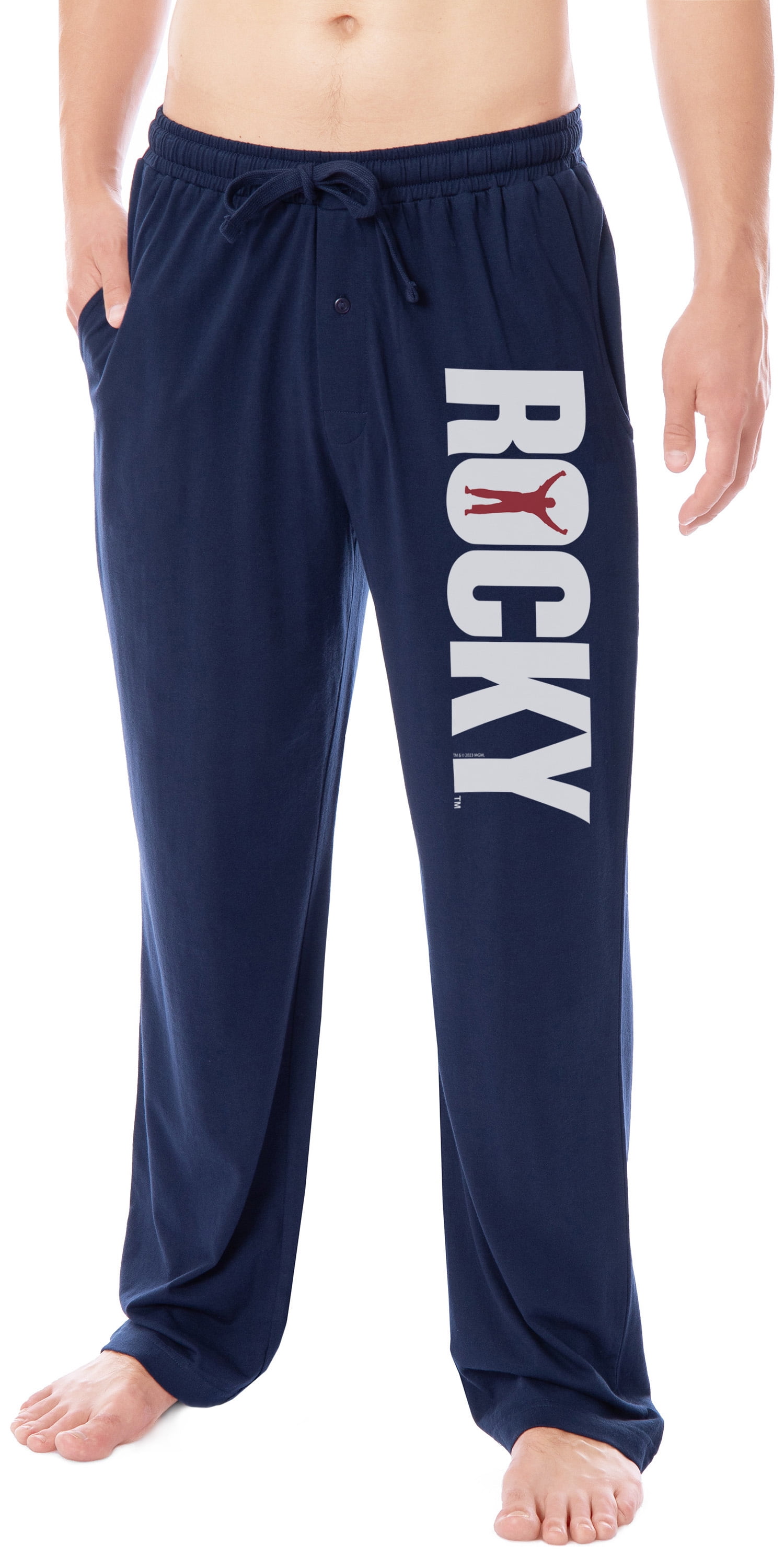 Rocky Mens' Balboa Movie Film Title Logo Character Sleep Pajama Pants ...