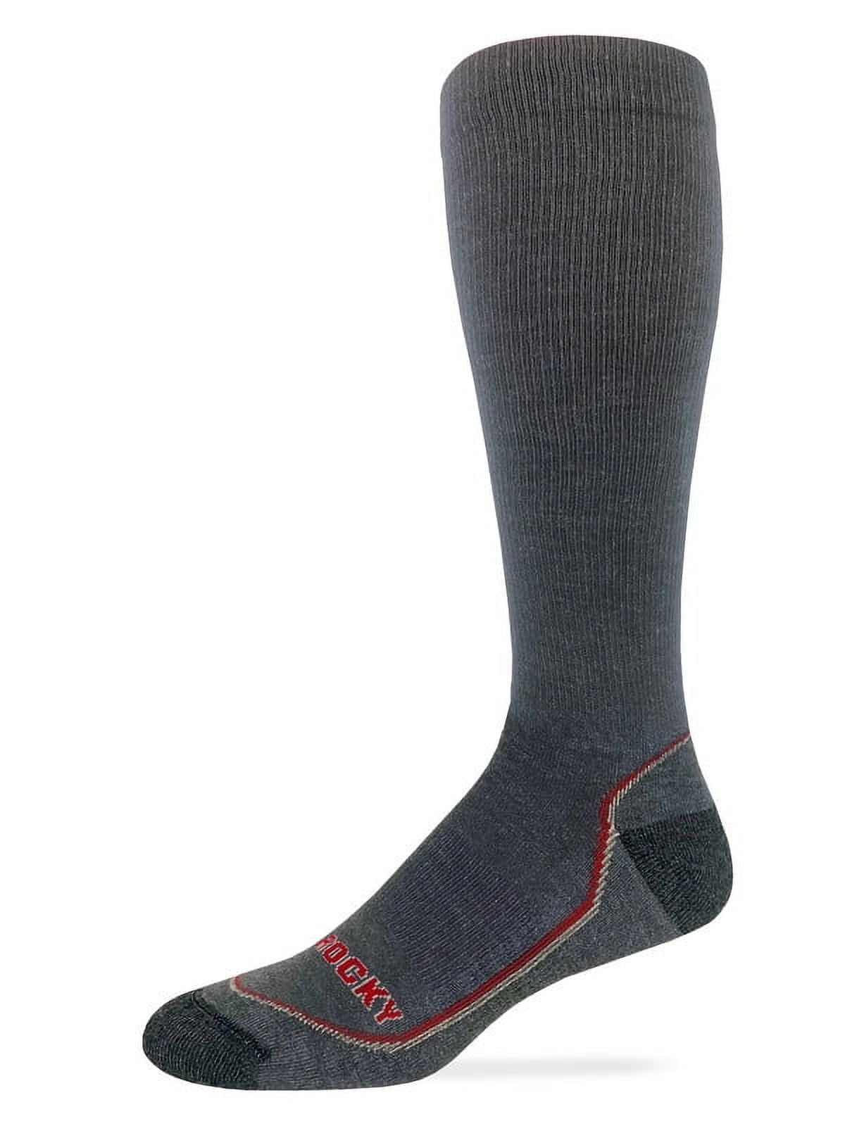 Rocky Mens Merino Wool Lightweight Year Round Tall Boot Socks 1 Pair ...