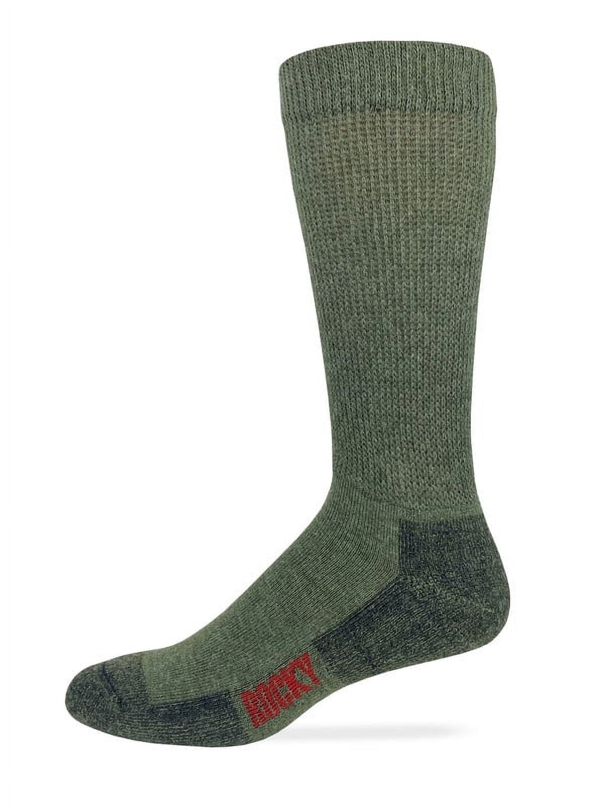 Rocky Mens Non Binding Merino Wool Blend Boot Socks 1 Pair Pack ...