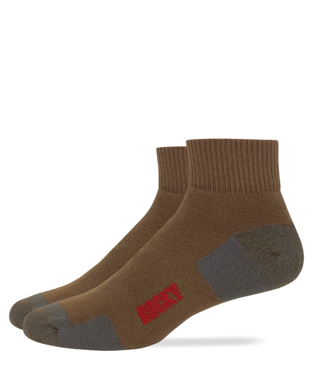 Rocky Mens Ultra Dri Cushioned Quarter Socks 2 Pair Pack - Walmart.com
