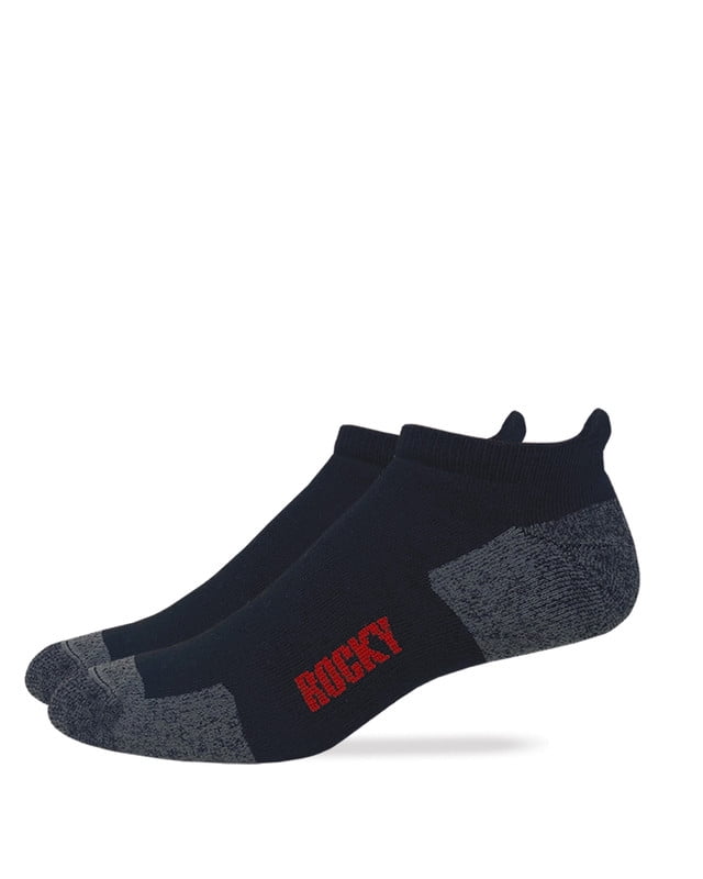 Rocky Mens Ultra Dri Low Cut Heel Tab Socks 2 Pair Pack - Walmart.com