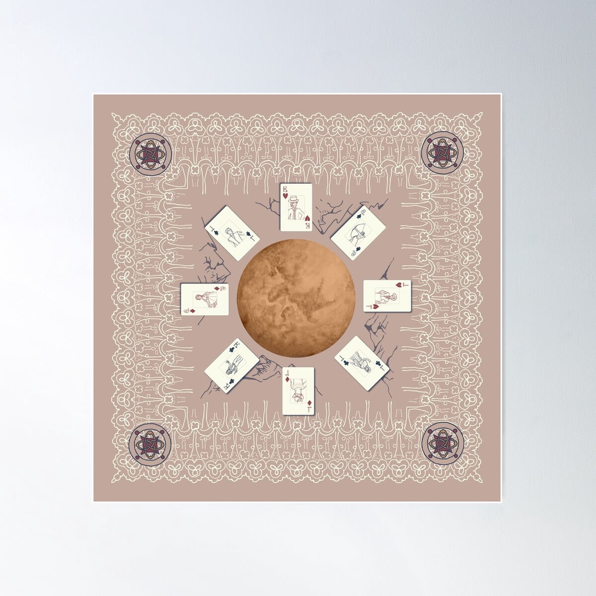 Rocky Mountain Bone-Throwing Cloth Poster Wall Art, Modern Wall Decor ...