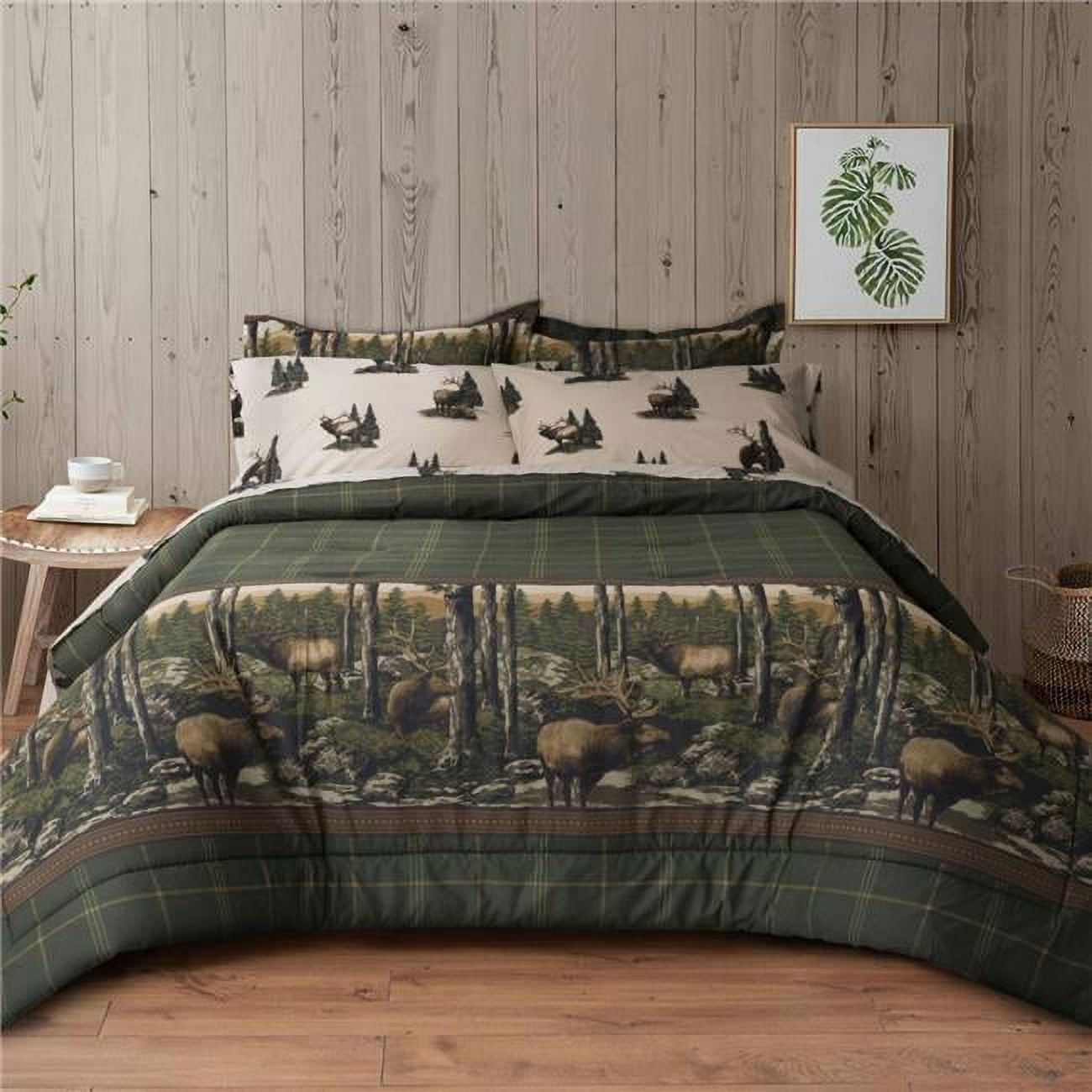 Rocky Mountain Elk Complete 8-Piece Bedding Set, Whitetail Deer Rustic ...