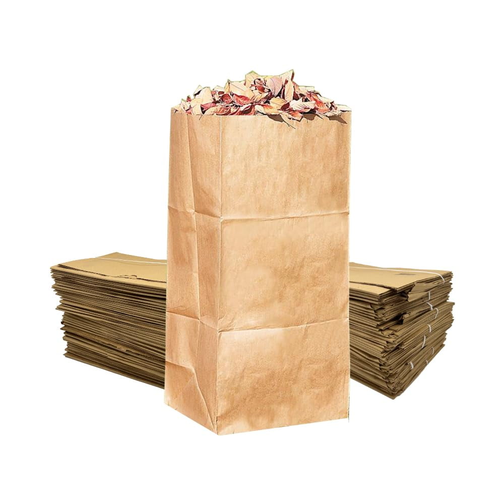 Rocky Mountain Goods Yard Waste Bags - Large 30 Brown Paper Leaf Bags ...