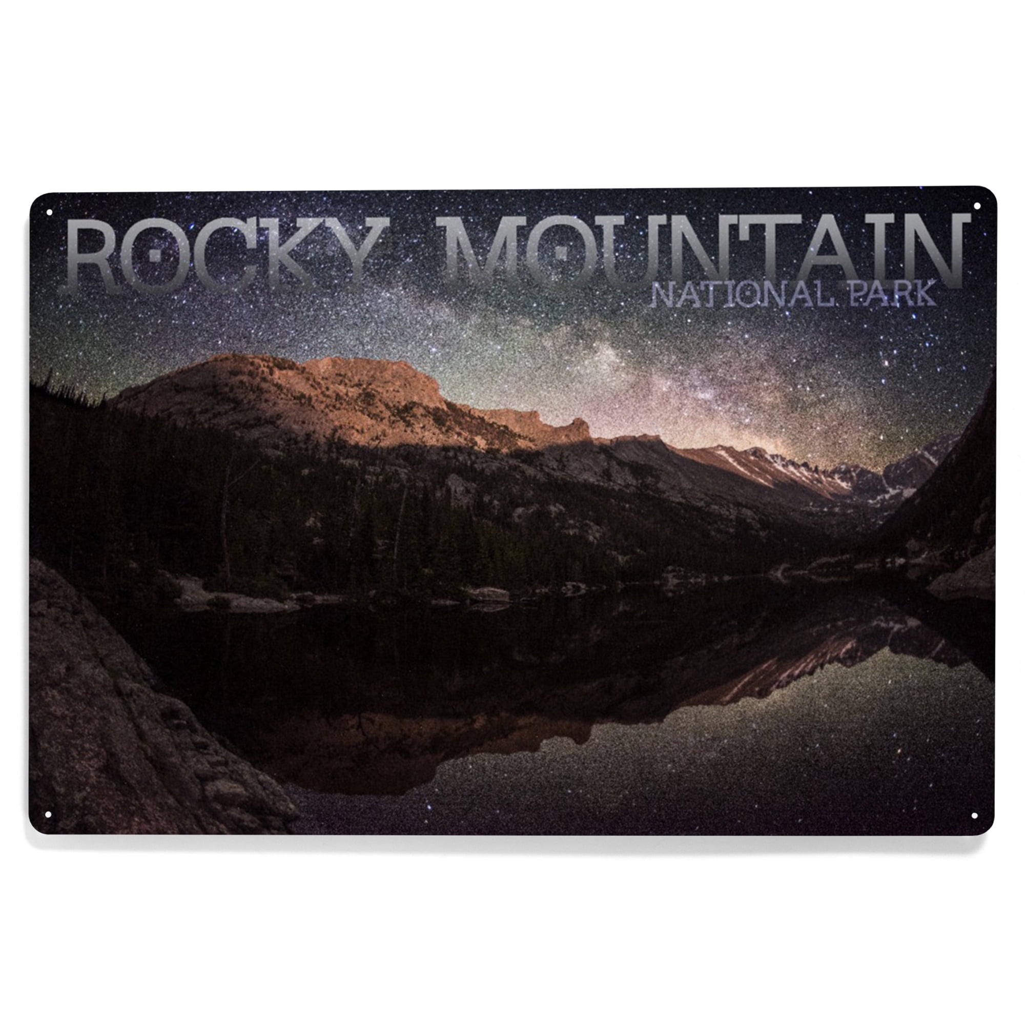 Rocky Mountain National Park, Colorado, Longs Peak and Milky Way (12x18 ...