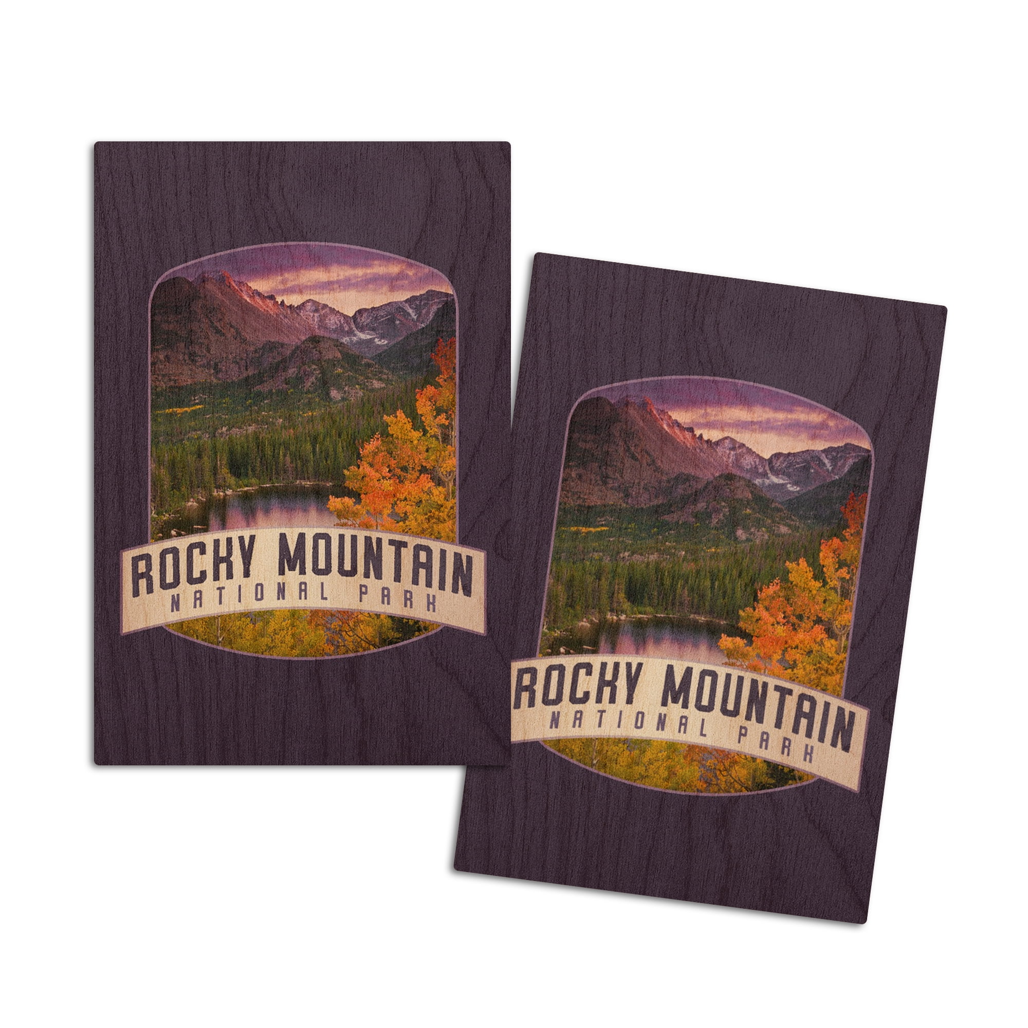 Rocky Mountain National Park, Colorado, Purple Sunset and Lake, Alt ...