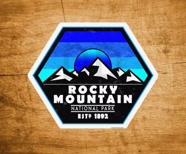 Rocky Mountain National Park Colorado Sticker Mountains Hiking Sticker ...