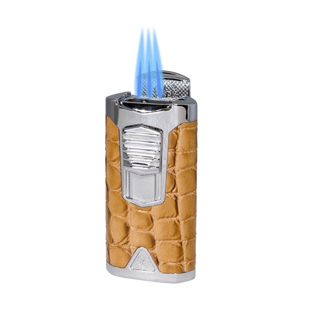 Mike's Cigars Rocky Patel Statesman Triple Torch Lighter, Camel, Built ...