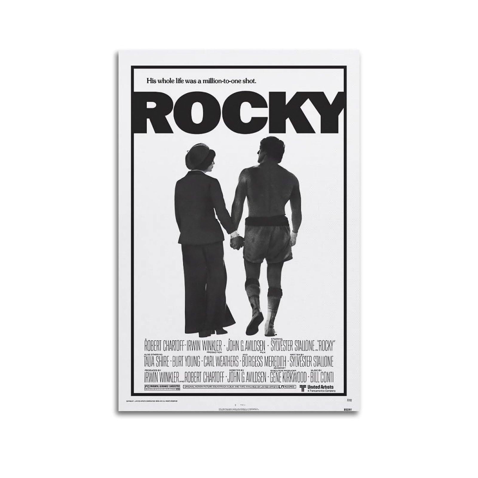 Rocky Poster Album Cover Posters Canvas Posters Vintage Art Room Music ...
