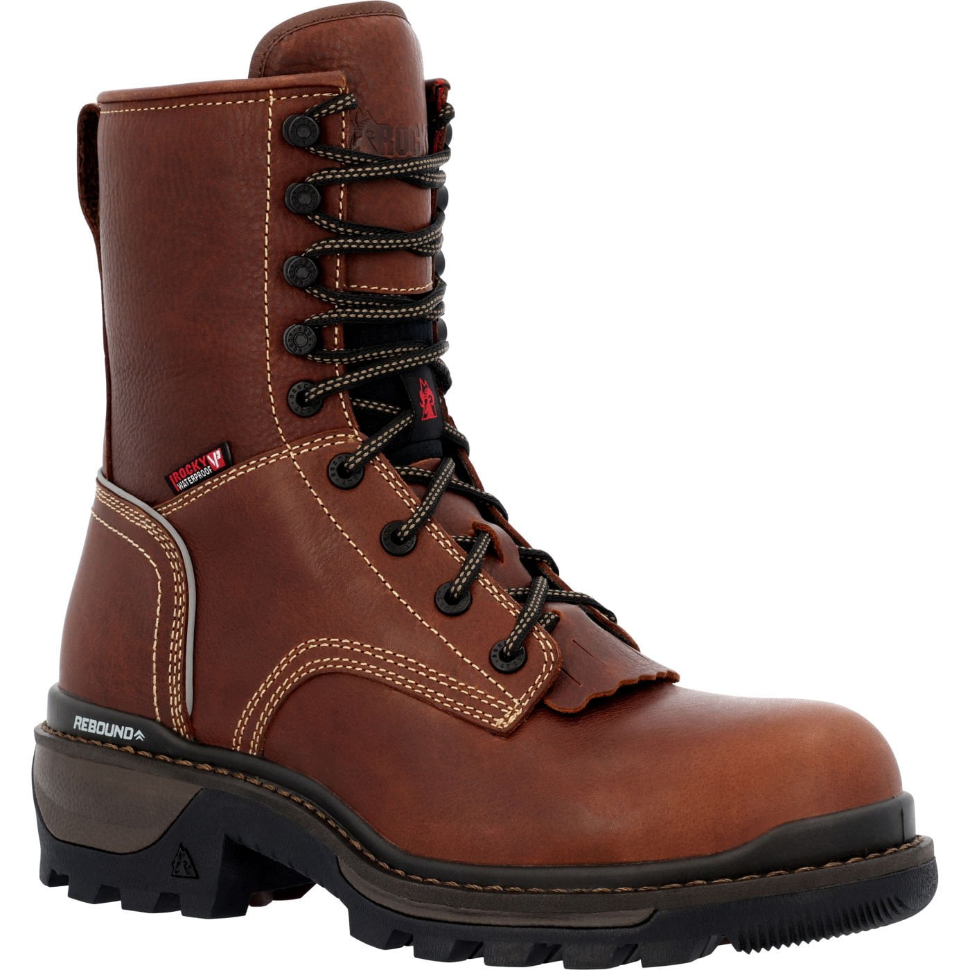 Rocky Rams Horn Logger Waterproof Composite Toe Work Boot - Walmart.com
