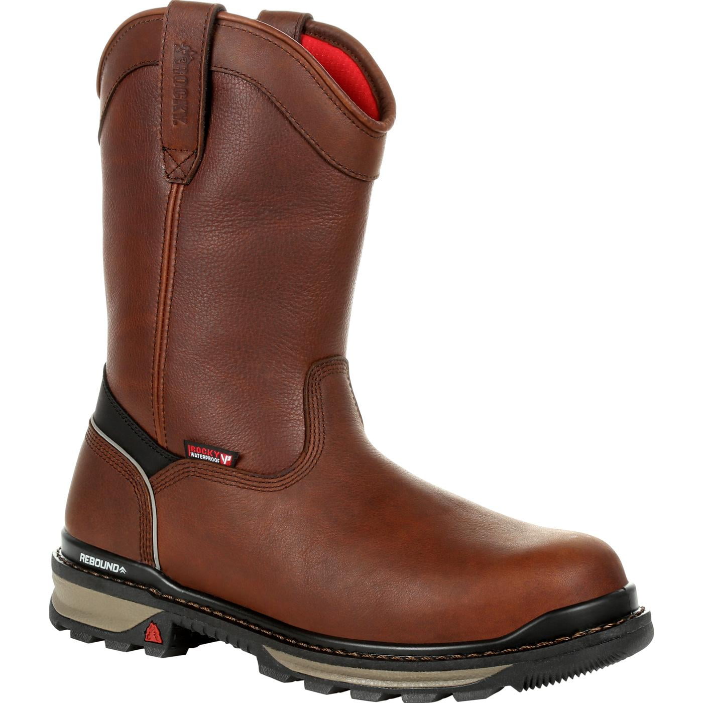 Rocky Rams Horn Waterproof Composite Toe Pull-On Work Boot - Walmart.com