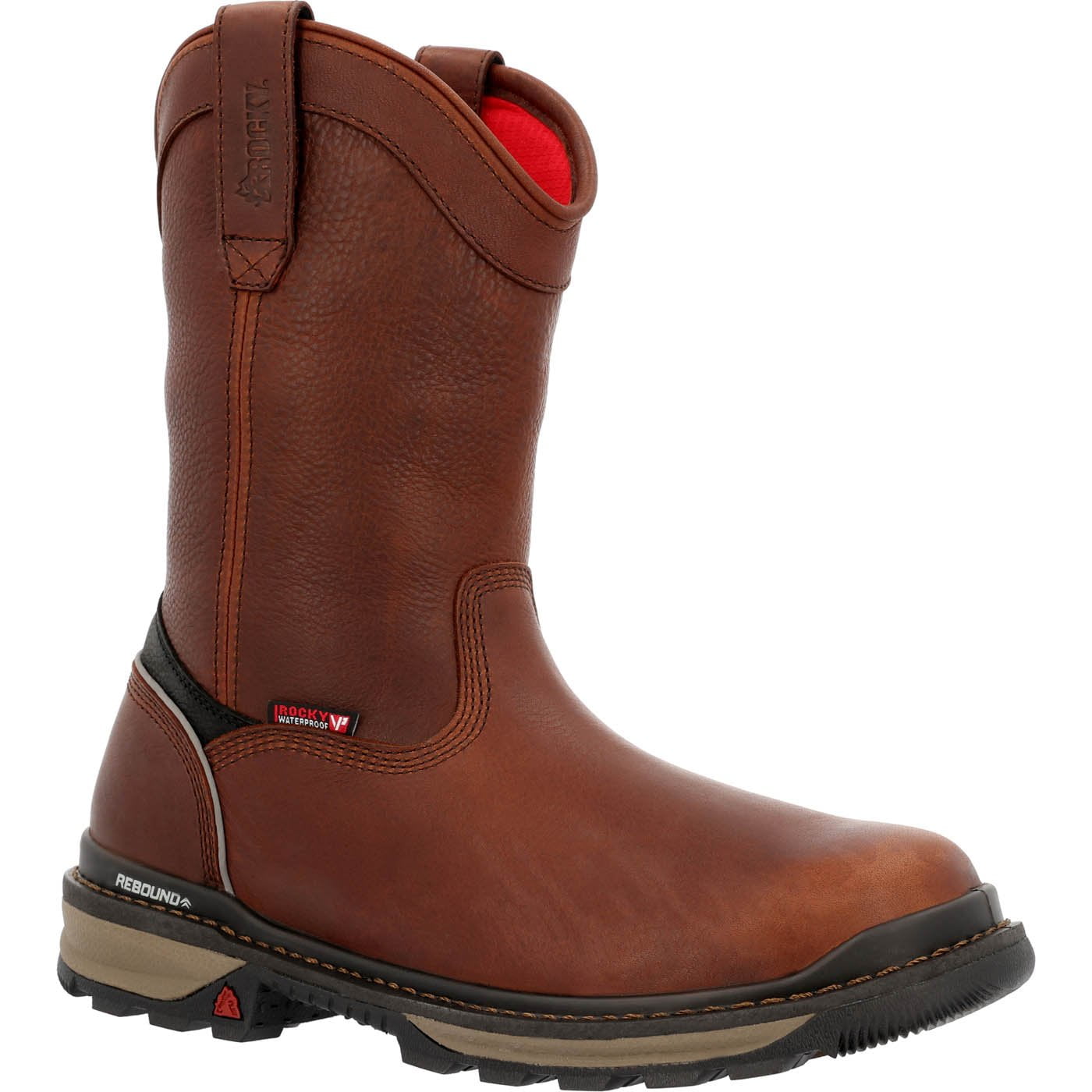 Rocky Rams Horn Waterproof Pull-On Work Boot - Walmart.com