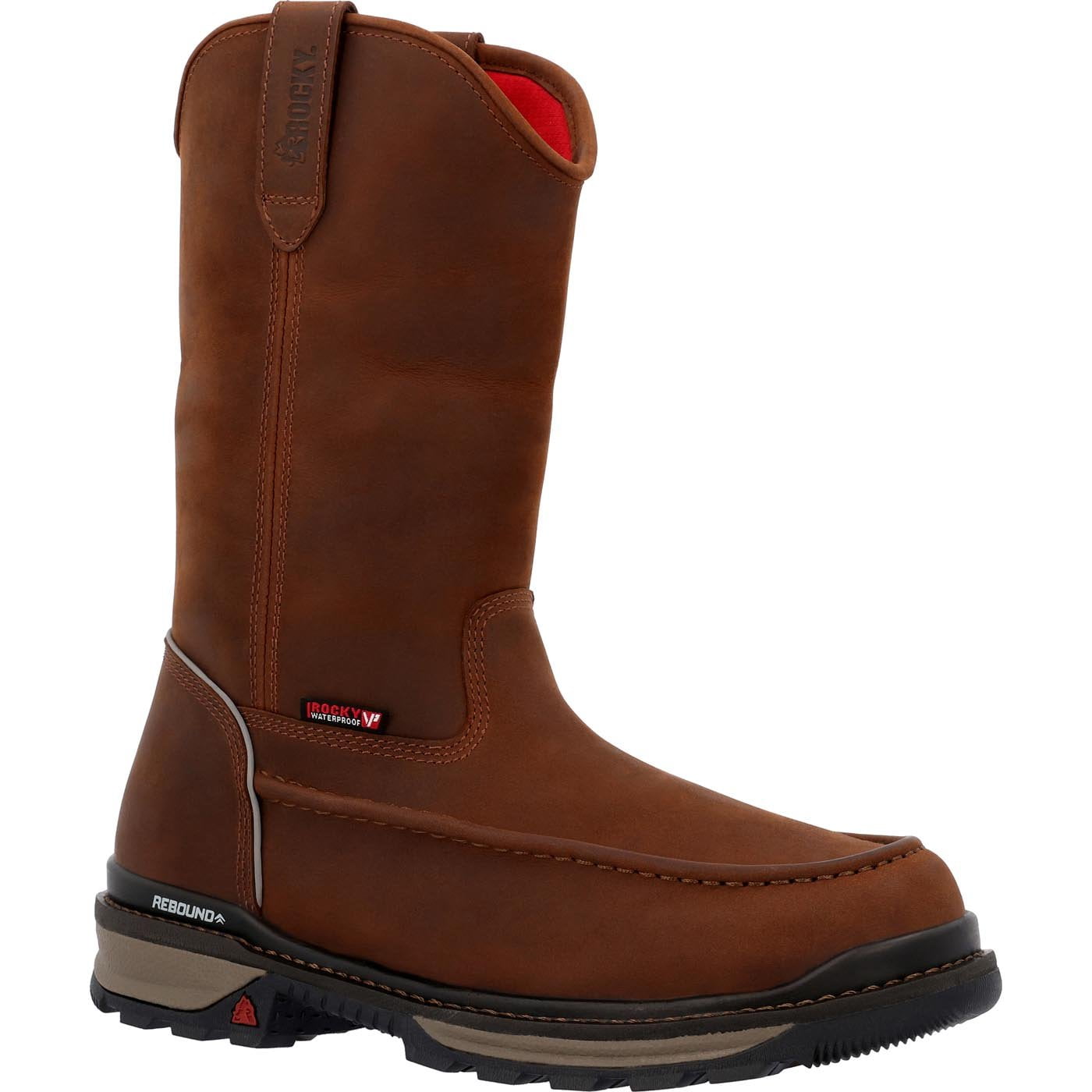 Rocky Rams Horn Waterproof Pull-On Work Boot - Walmart.com