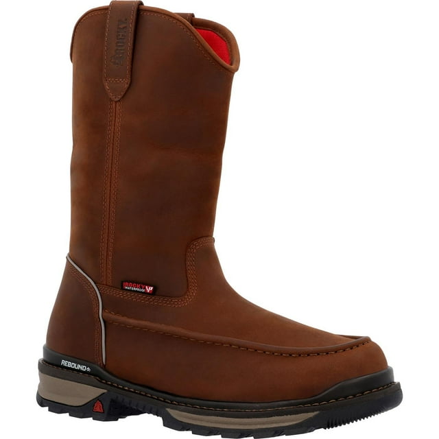 Rocky Rams Horn Waterproof Pull-On Work Boot - Walmart.com