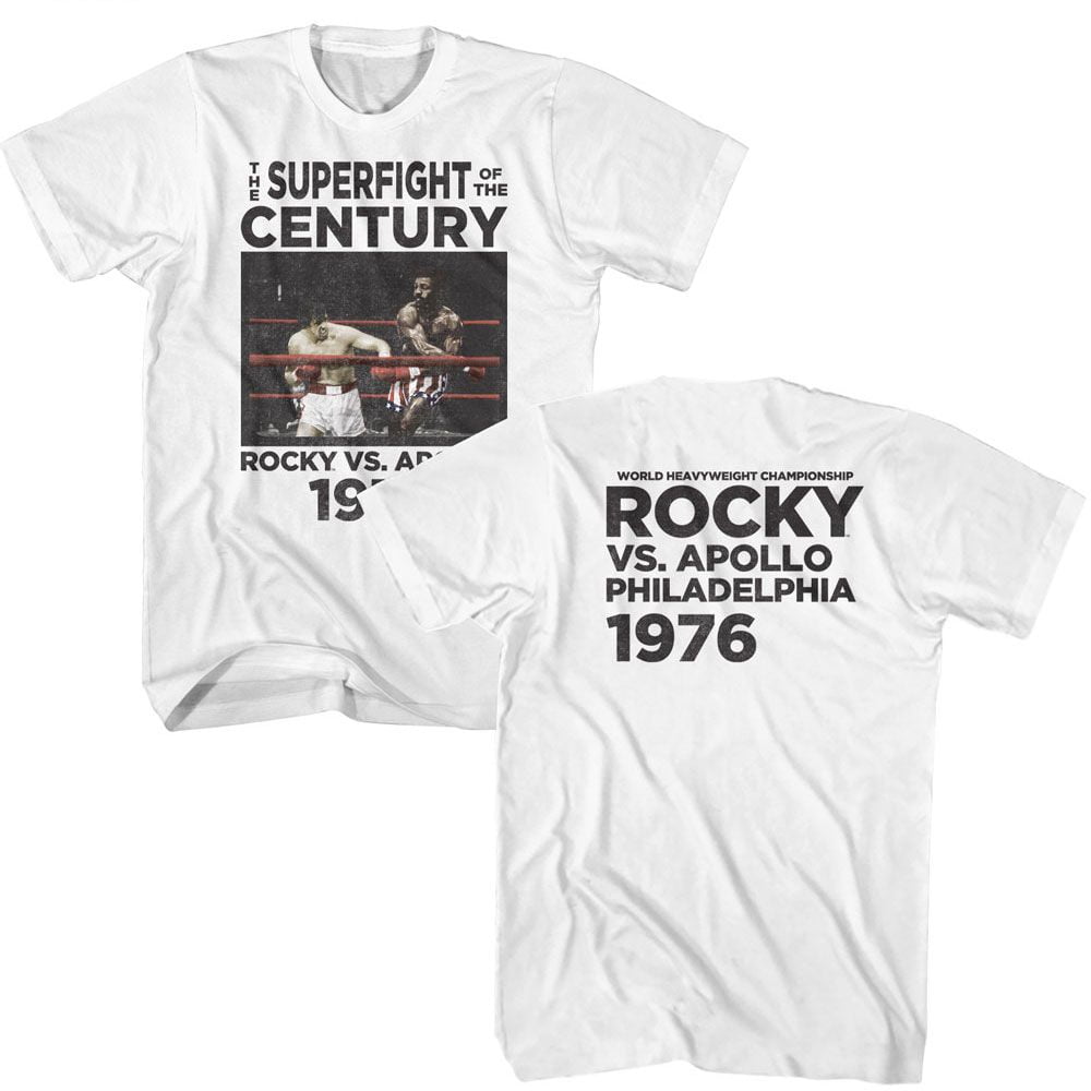Rocky Superfight of the Century Men's T Shirt Apollo Creed Boxing ...